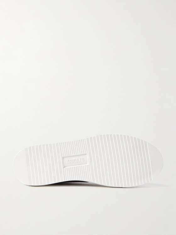 AXEL ARIGATO Clean 90 Leather-Trimmed Suede Sneakers for Men | MR PORTER