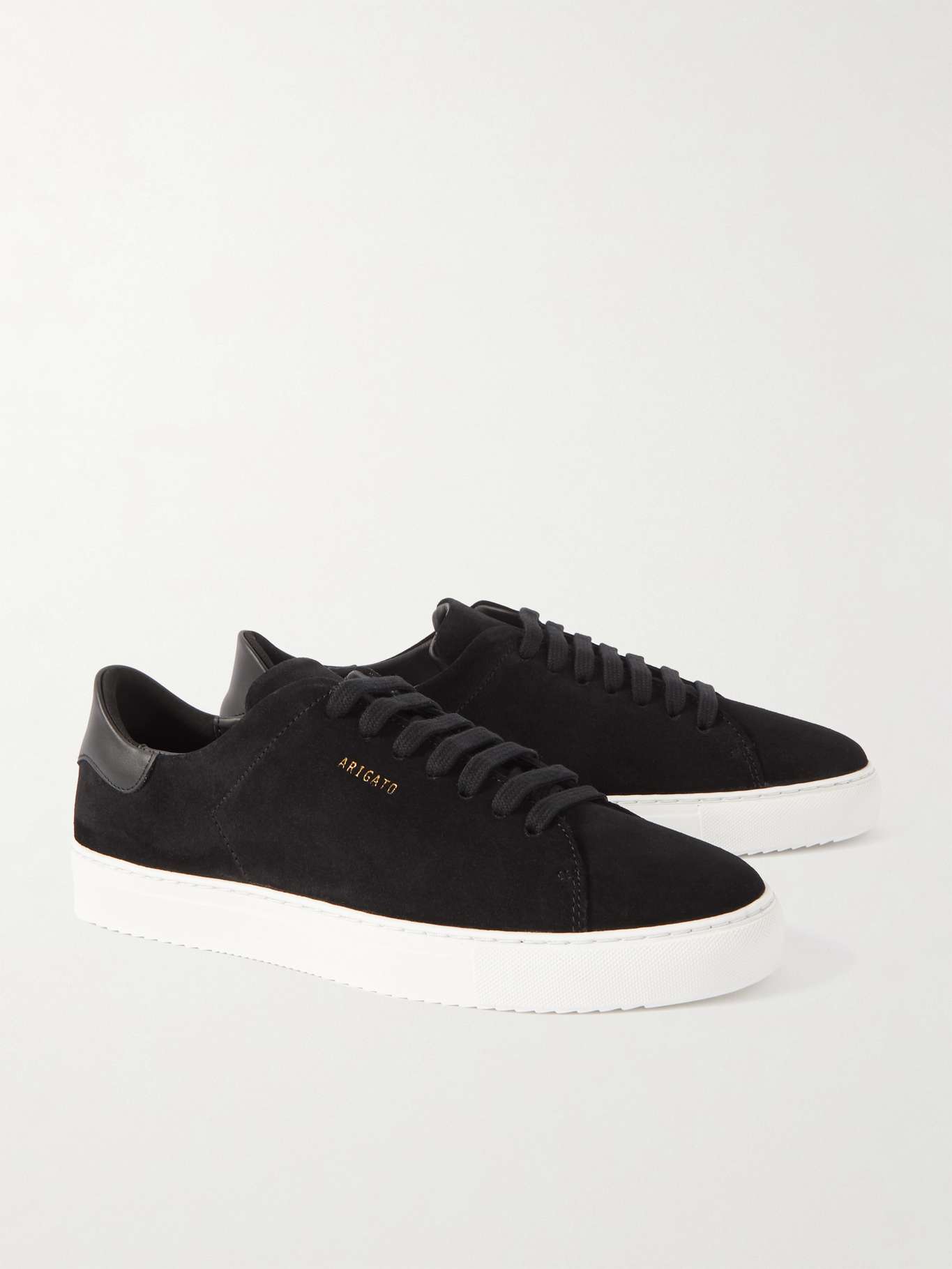 AXEL ARIGATO Clean 90 Leather-Trimmed Suede Sneakers for Men | MR PORTER