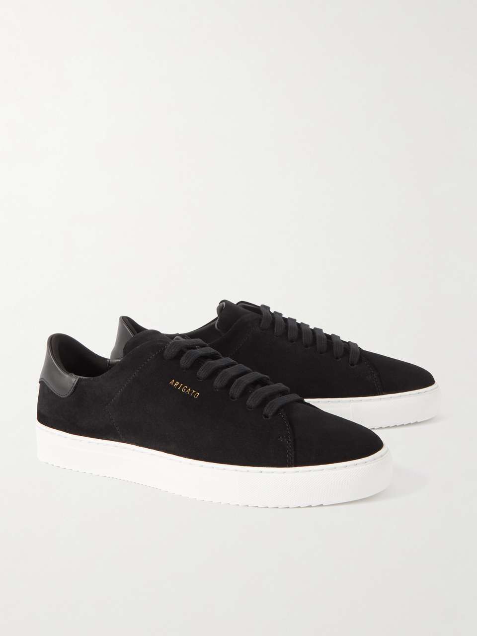 AXEL ARIGATO Clean 90 Leather-Trimmed Suede Sneakers for Men | MR PORTER
