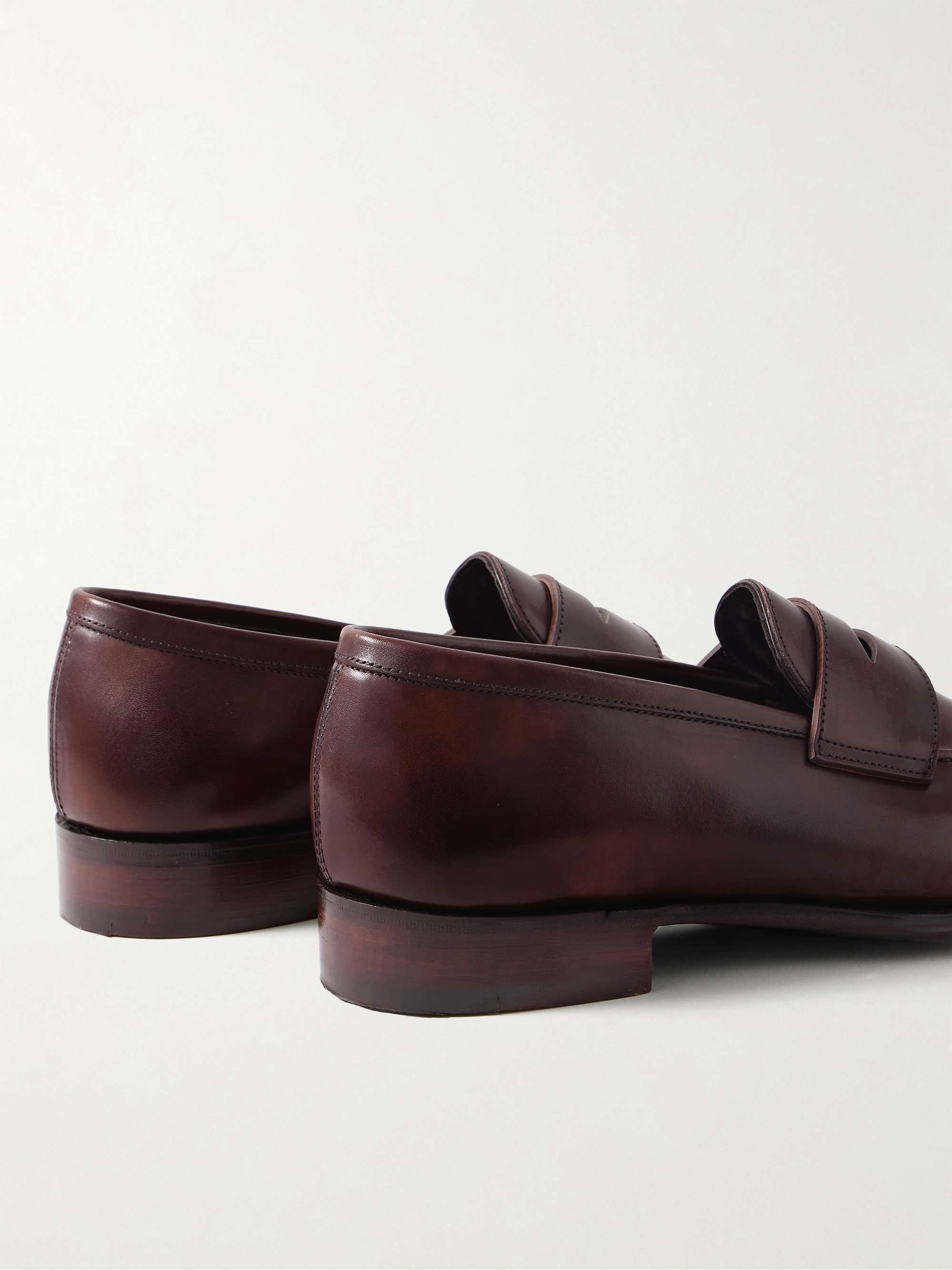 GEORGE CLEVERLEY Bradley II Leather Penny Loafers for Men GEORGE CLEVERLEY Bradley II Leather Penny Loafers for Men