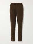 BOGLIOLI Slim-Fit Pleated Garment-Dyed Cotton-Blend Corduroy Suit Trousers for Men | MR PORTER