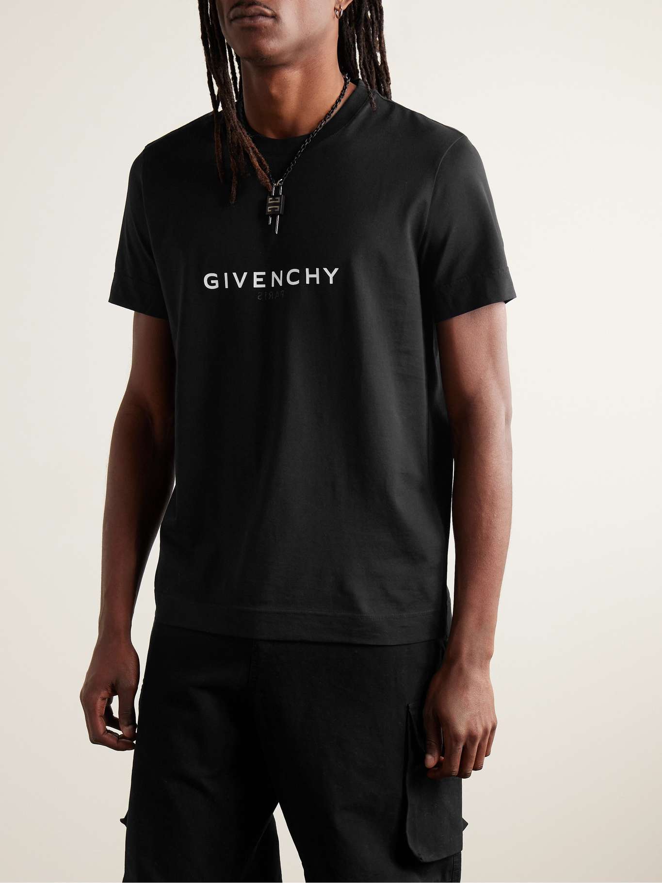 GIVENCHY Logo-Print Cotton-Jersey T-Shirt for Men | MR PORTER