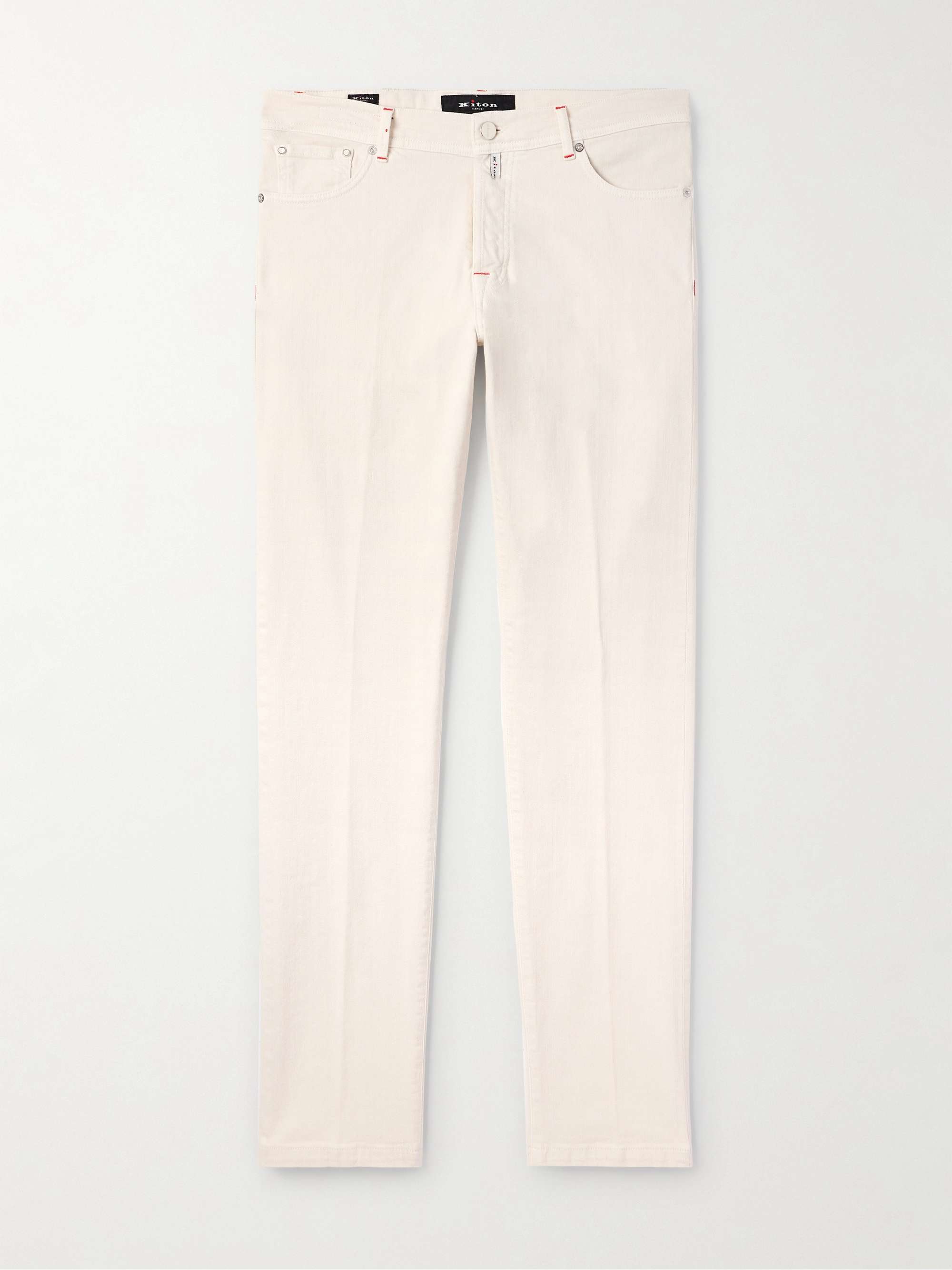 Ivory Straight-Leg Jeans | KITON | MR PORTER