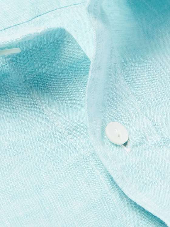 RALPH LAUREN PURPLE LABEL Cassis Linen Shirt for Men | MR PORTER