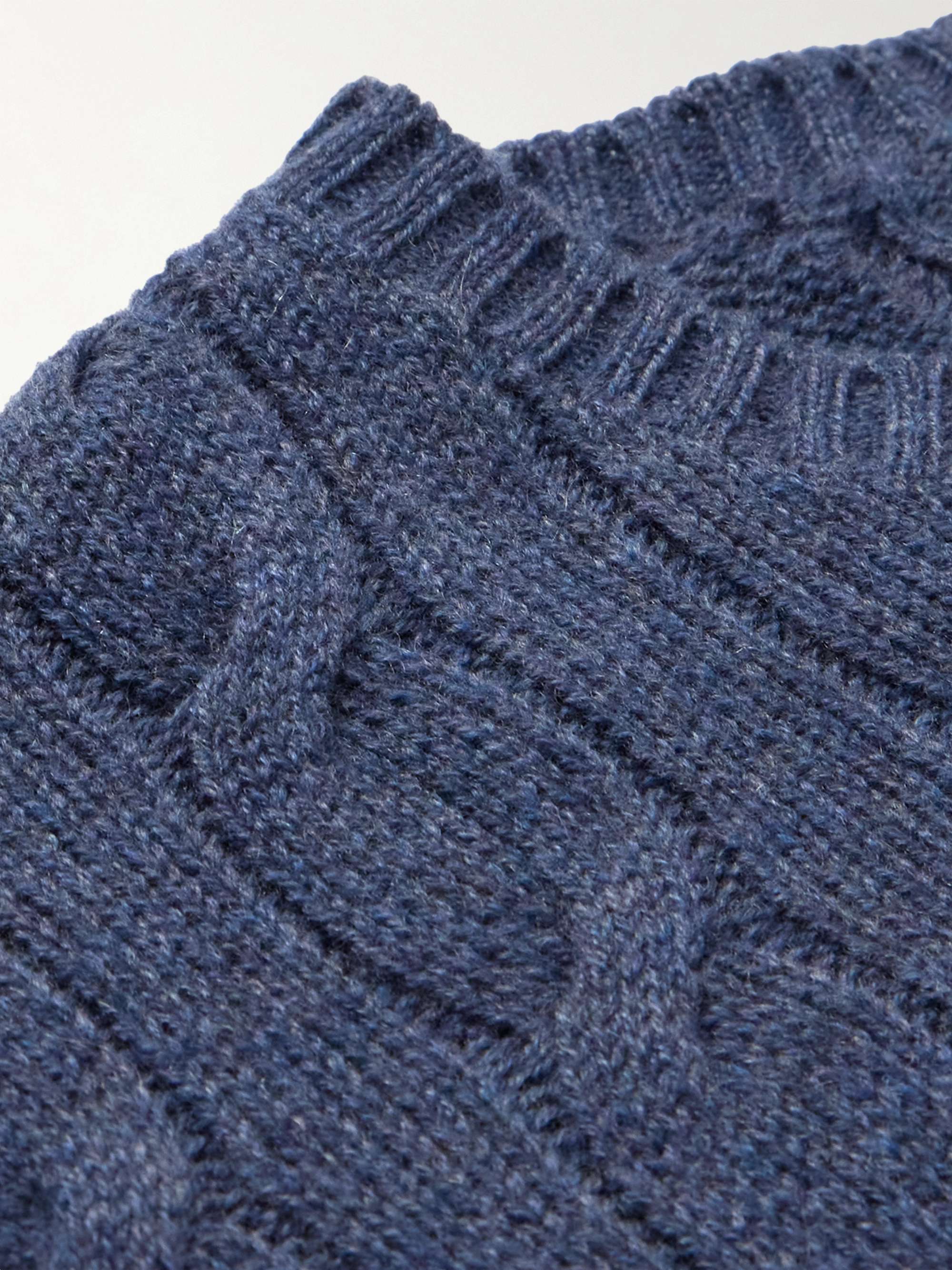 RALPH LAUREN PURPLE LABEL Cable-Knit Cashmere Sweater for Men | MR PORTER