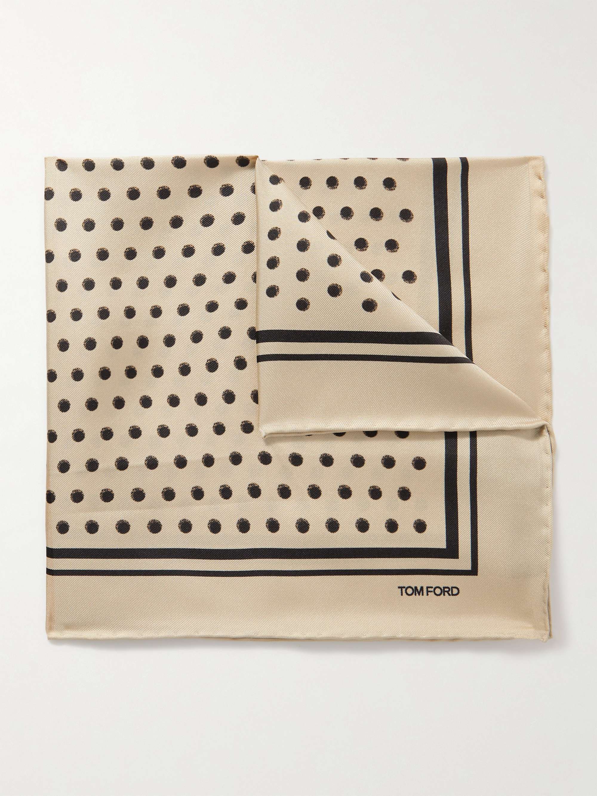 Tom Ford Polka Dot Silk Twill Pocket Square For Men Mr Porter