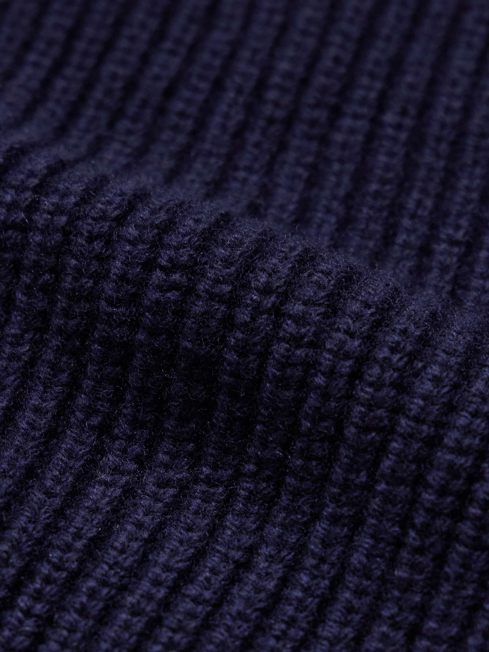 WILLIAM LOCKIE Duncan Shawl-Collar Ribbed Merino Wool and Cashmere ...