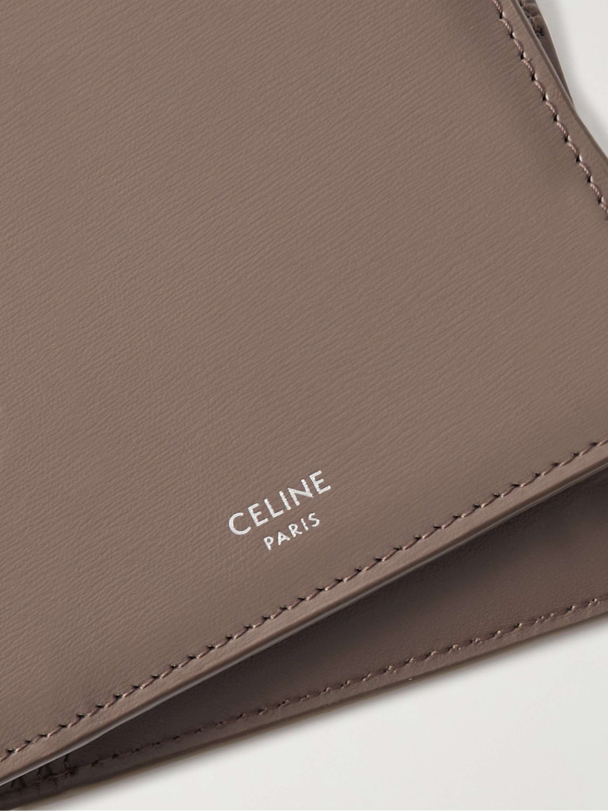 CELINE HOMME Logo-Print Leather Billfold Wallet for Men | MR PORTER