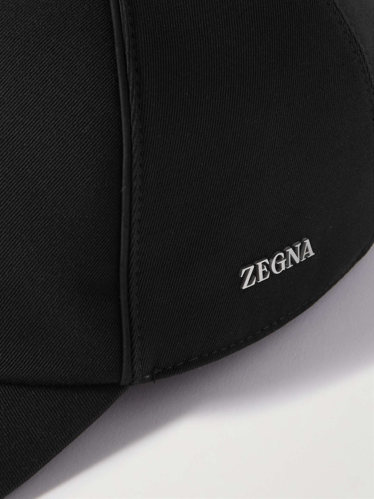ZEGNA Logo-Appliquéd Cotton and Wool-Blend Twill Baseball Cap for Men ...