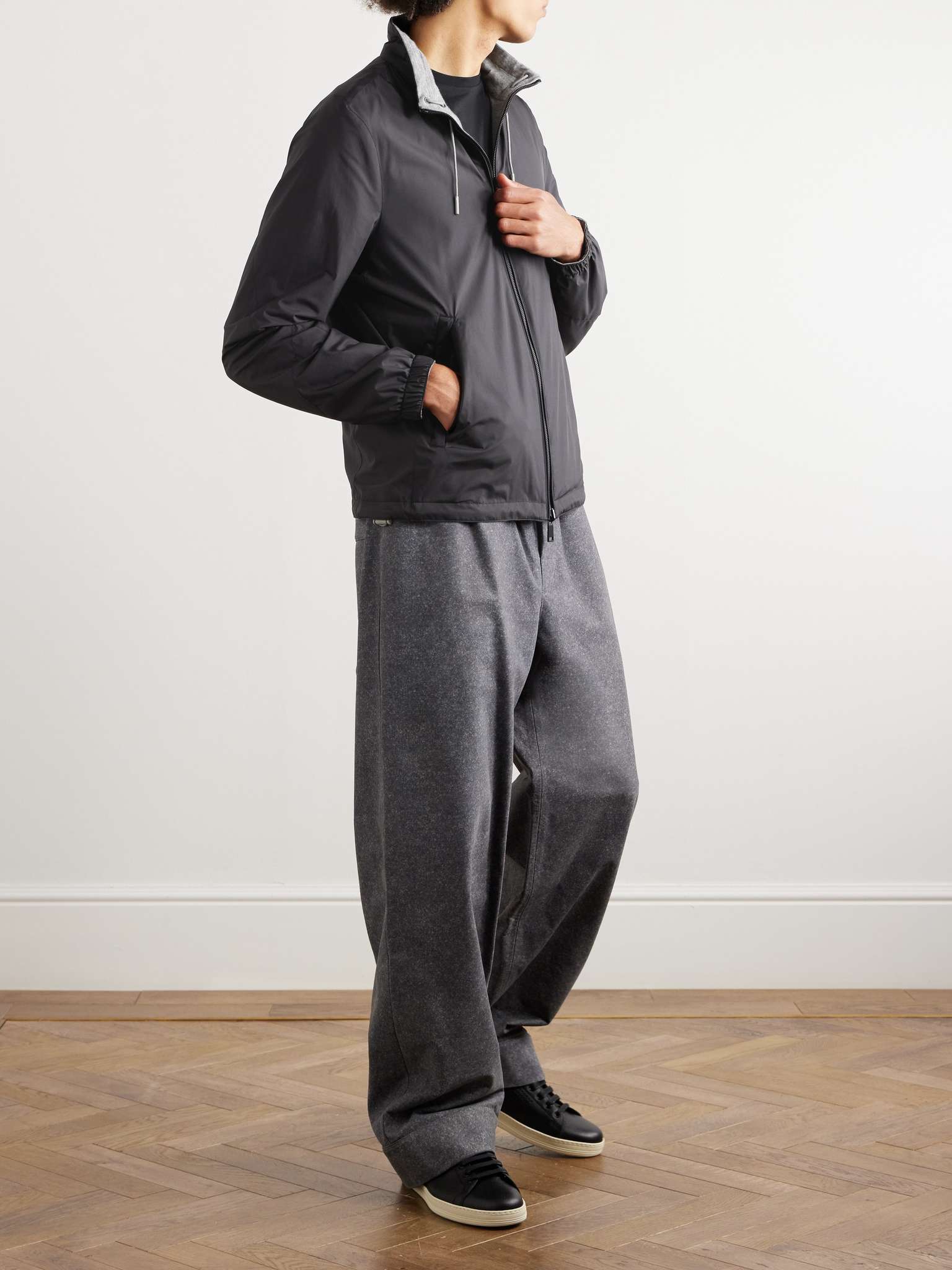 ZEGNA Reversible Shell and Cashmere, Cotton and Silk-Blend Jacket for ...