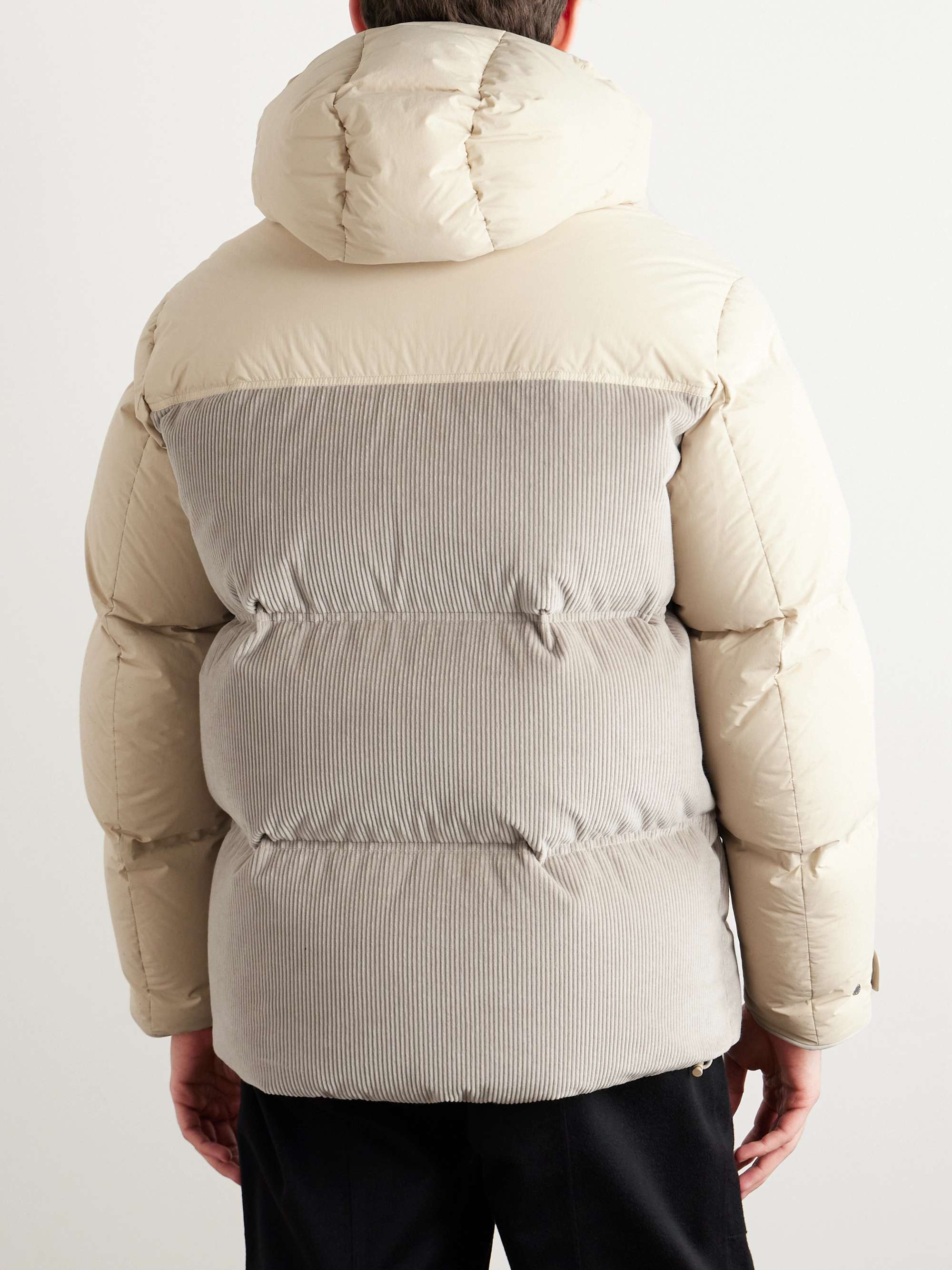 ZEGNA Panelled Quilted Cotton-Blend Corduroy Down Ski Jacket for Men ...