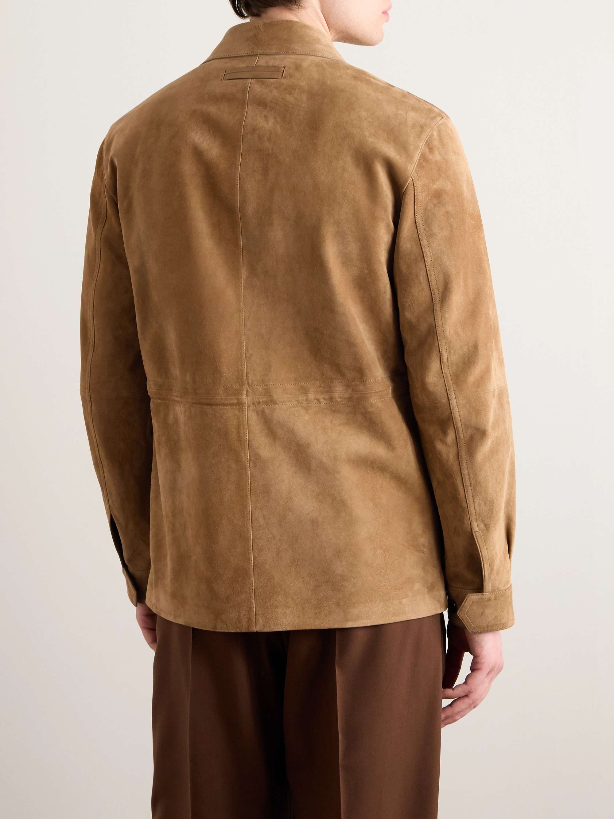 ZEGNA Suede Field Jacket for Men | MR PORTER