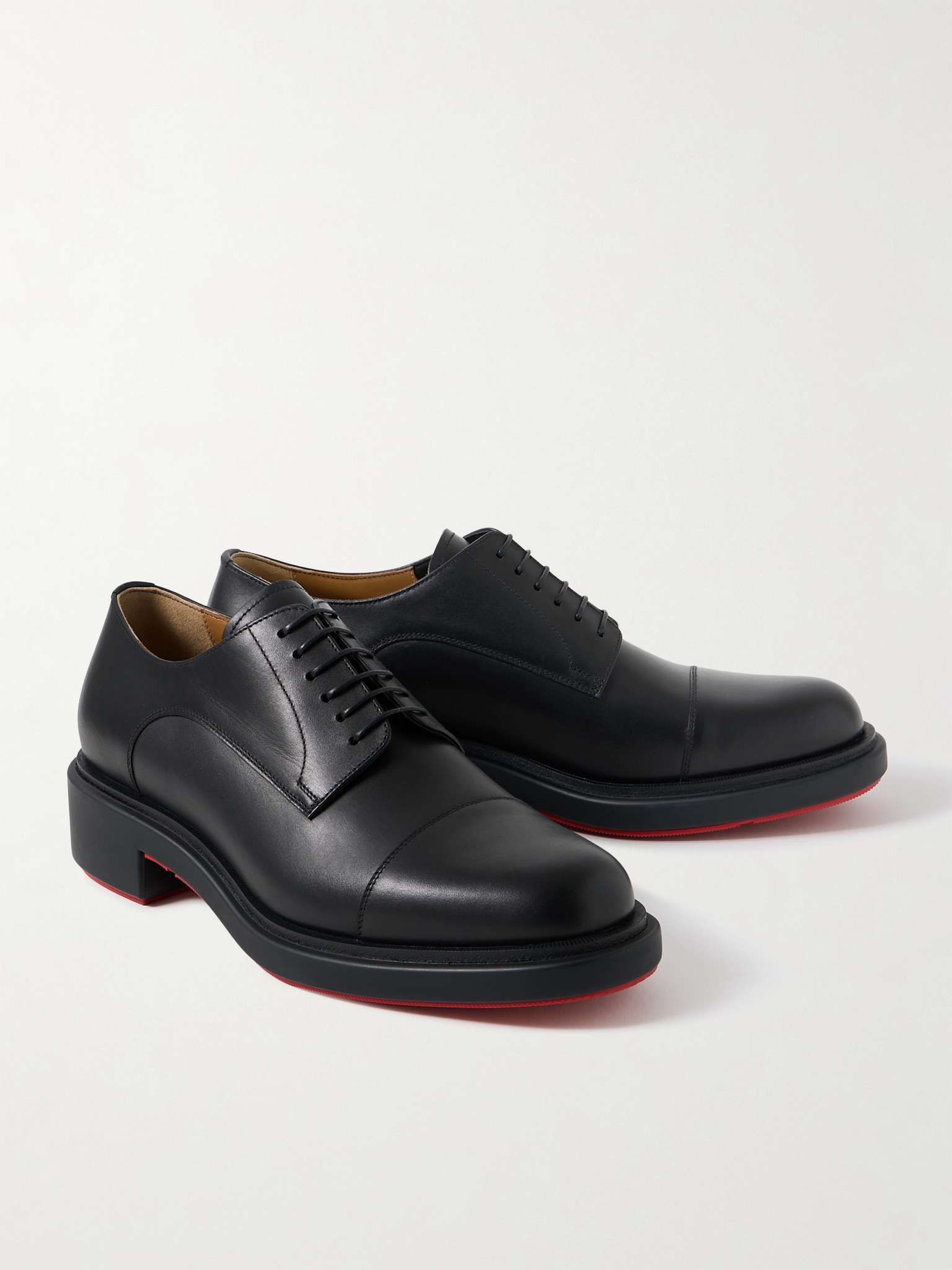 CHRISTIAN LOUBOUTIN Urbino Leather Derby Shoes for Men | MR PORTER