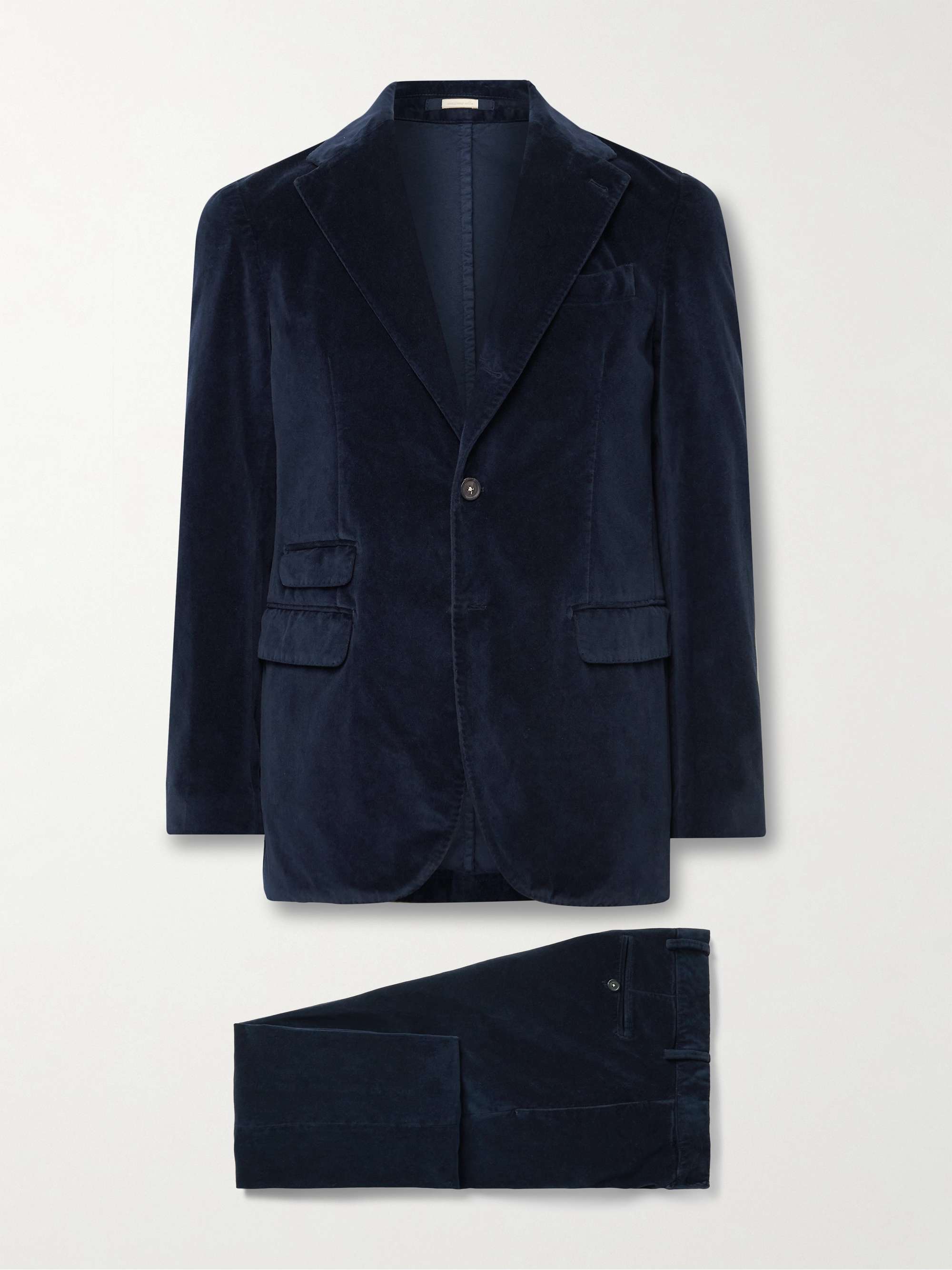 MASSIMO ALBA Sloop Cotton-Velvet Suit for Men | MR PORTER