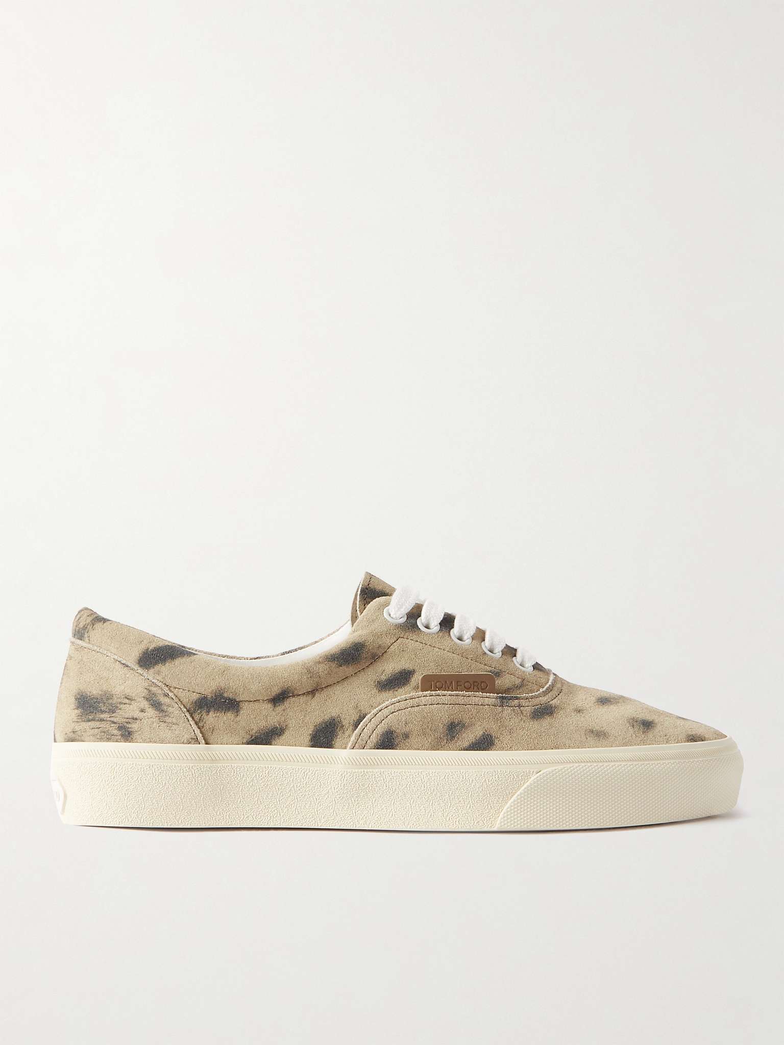 Beige Jude Cheetah-Print Suede Sneakers | TOM FORD | MR PORTER