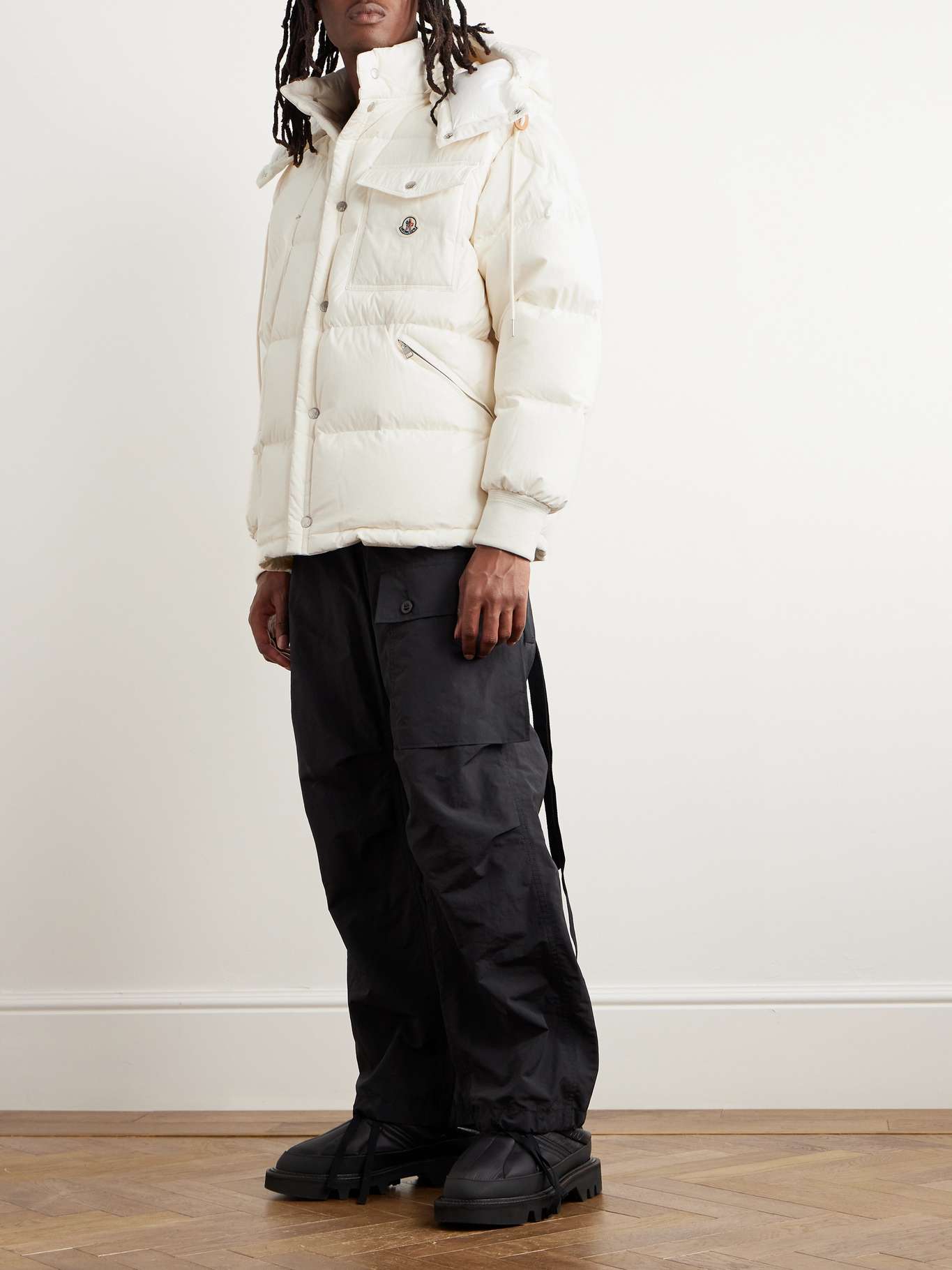 MONCLER Karakorum Cotton Hooded Down Jacket for Men | MR PORTER