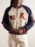 RHUDE Saint Croix Padded Appliquéd Leather and Wool-Blend Felt Varsity ...