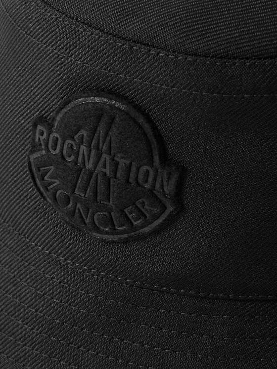 MONCLER GENIUS + Roc Nation by Jay-Z Logo-Appliquéd Twill Bucket Hat ...