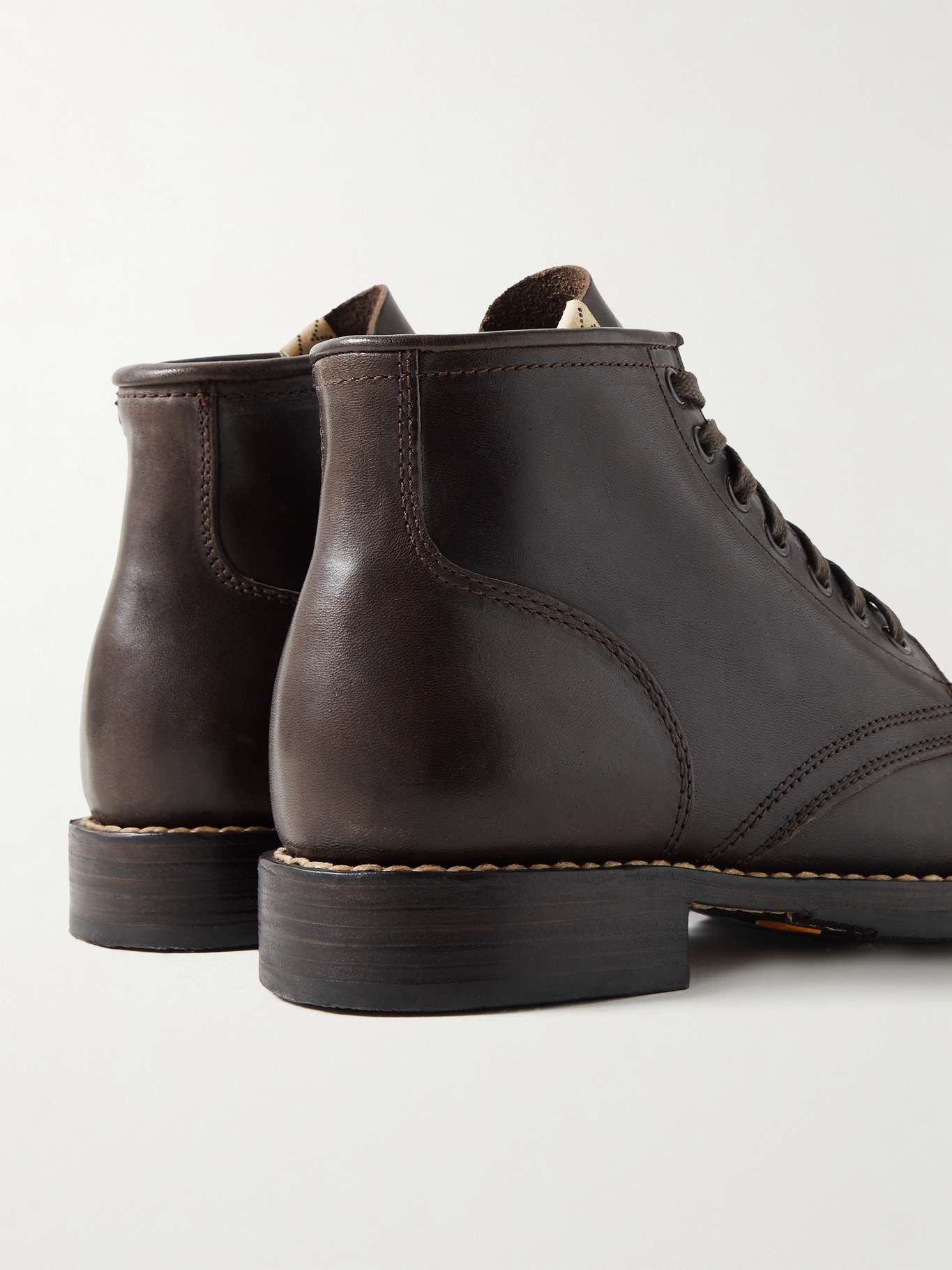 VISVIM Brigadier Folk Leather Boots for Men | MR PORTER