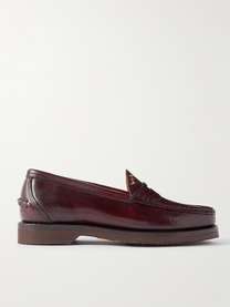 VISVIM Fabro Folk Leather Penny Loafers for Men | MR PORTER
