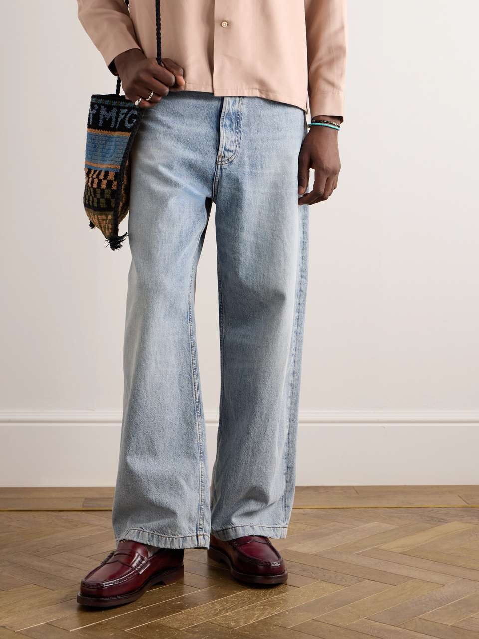 VISVIM Fabro Folk Leather Penny Loafers for Men | MR PORTER