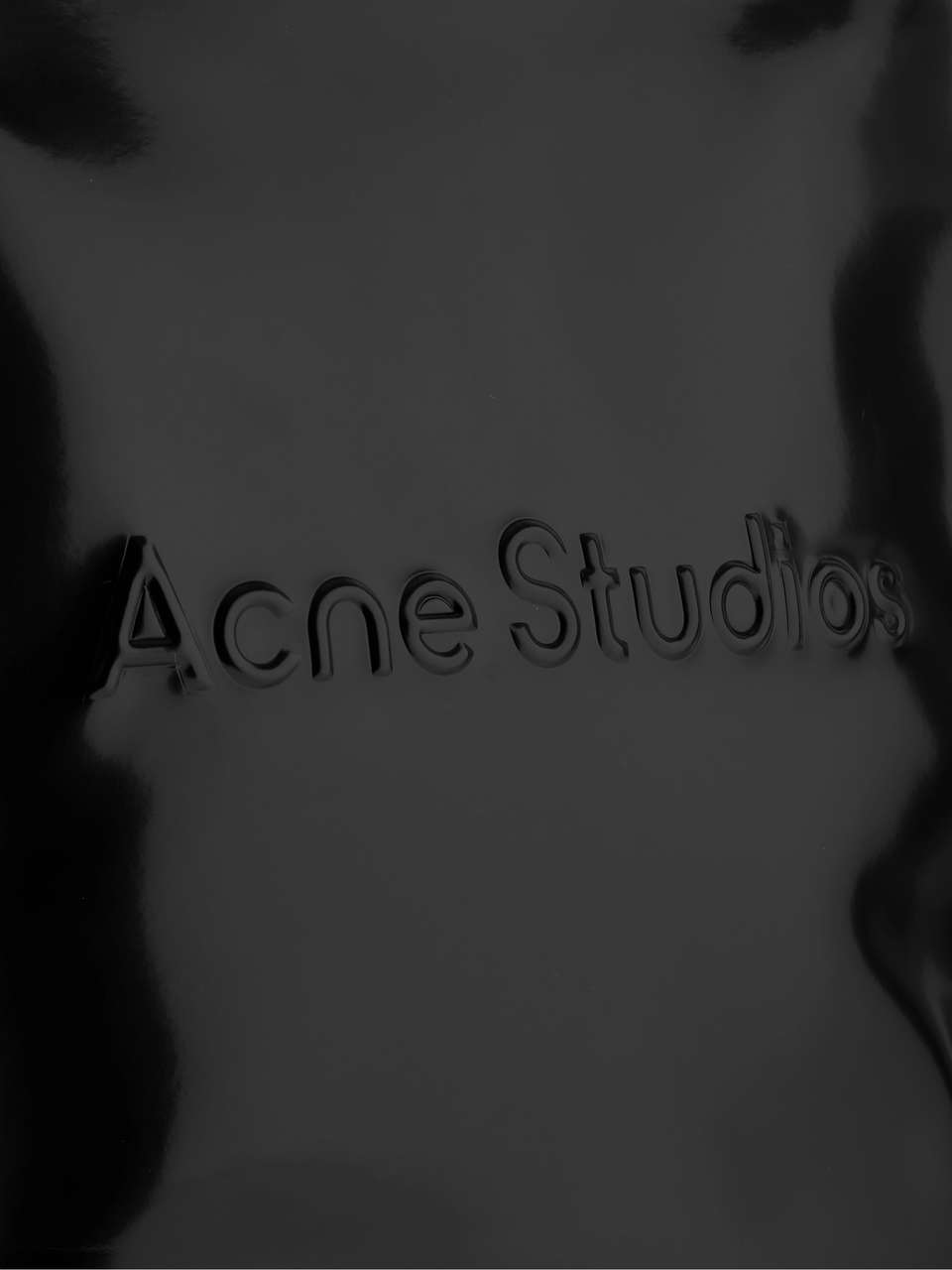 ACNE STUDIOS Logo-Embossed Faux Glossed-Leather Tote Bag for Men | MR ...