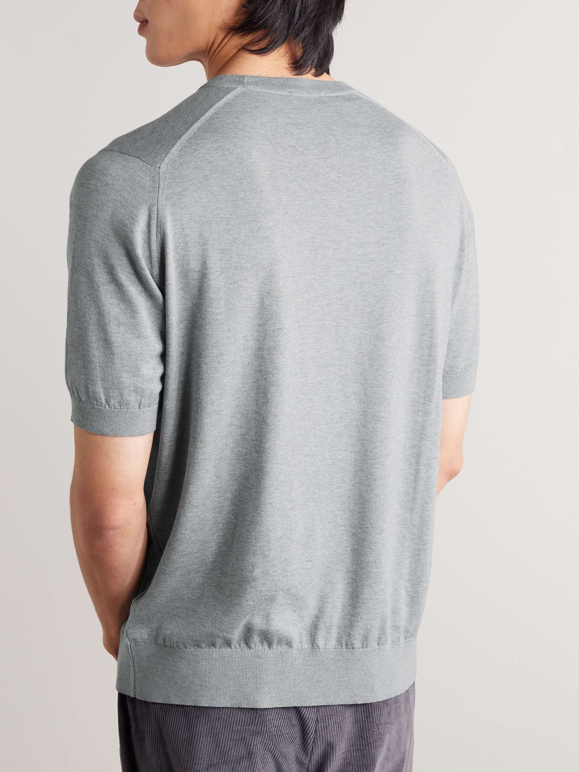 John Smedley Kempton Slim Fit Sea Island Cotton T Shirt For Men Mr Porter