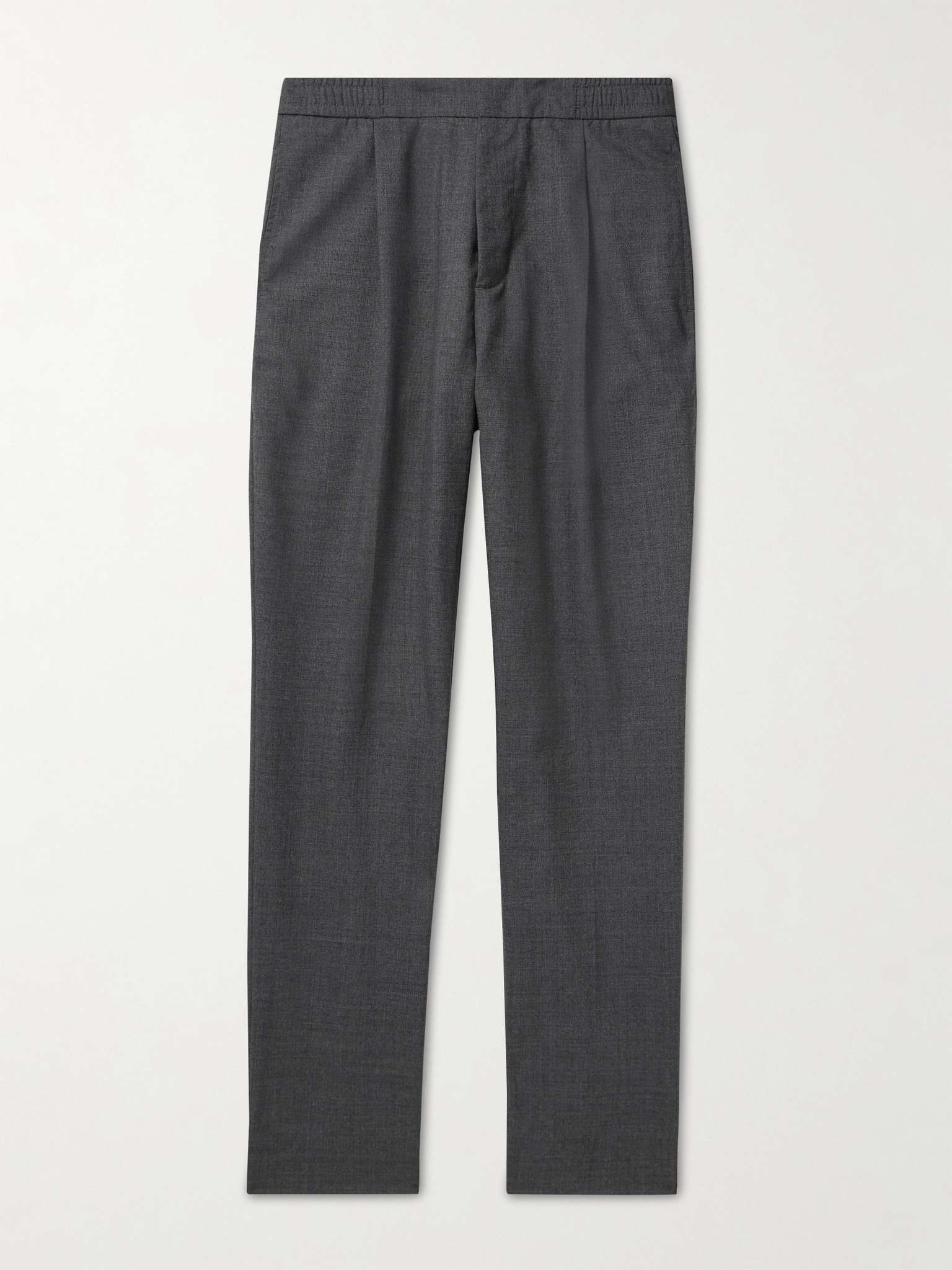 OFFICINE GÉNÉRALE Drew Tapered Pleated Virgin Wool Trousers for Men ...