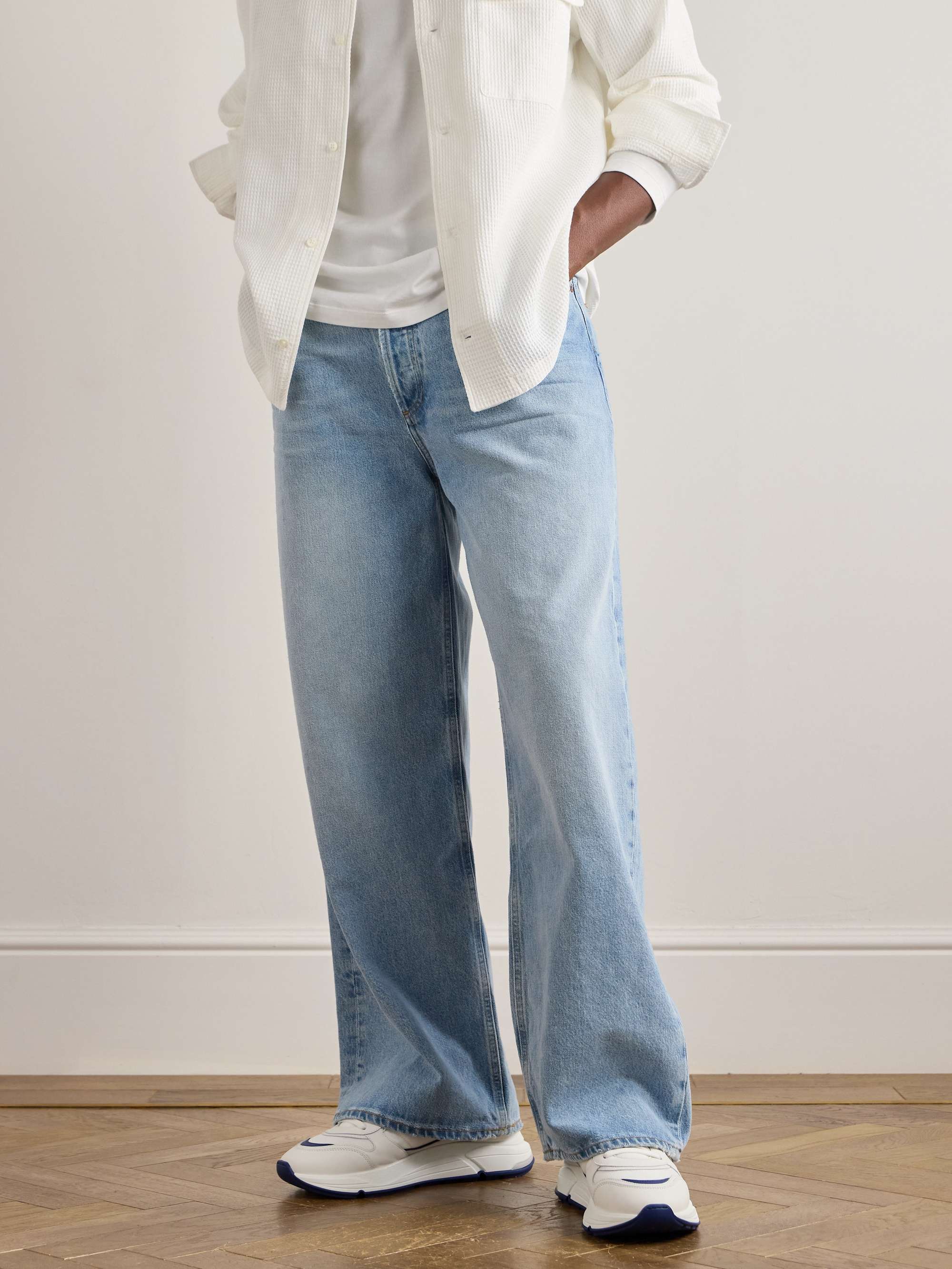 AXEL ARIGATO Rush Leather, Suede and SEAQUAL® YARN Mesh Sneakers for ...