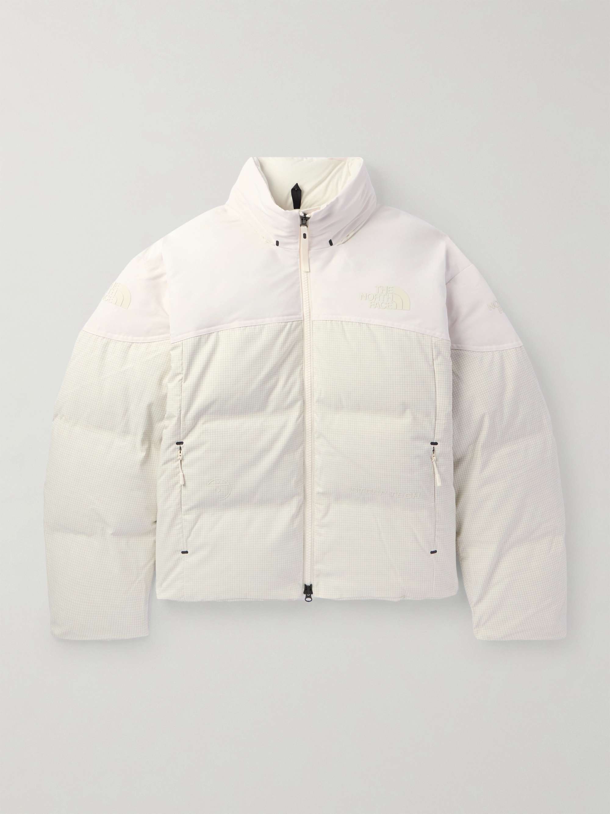 THE NORTH FACE Steep Tech Logo-Appliquéd Checked Shell Hooded Down ...