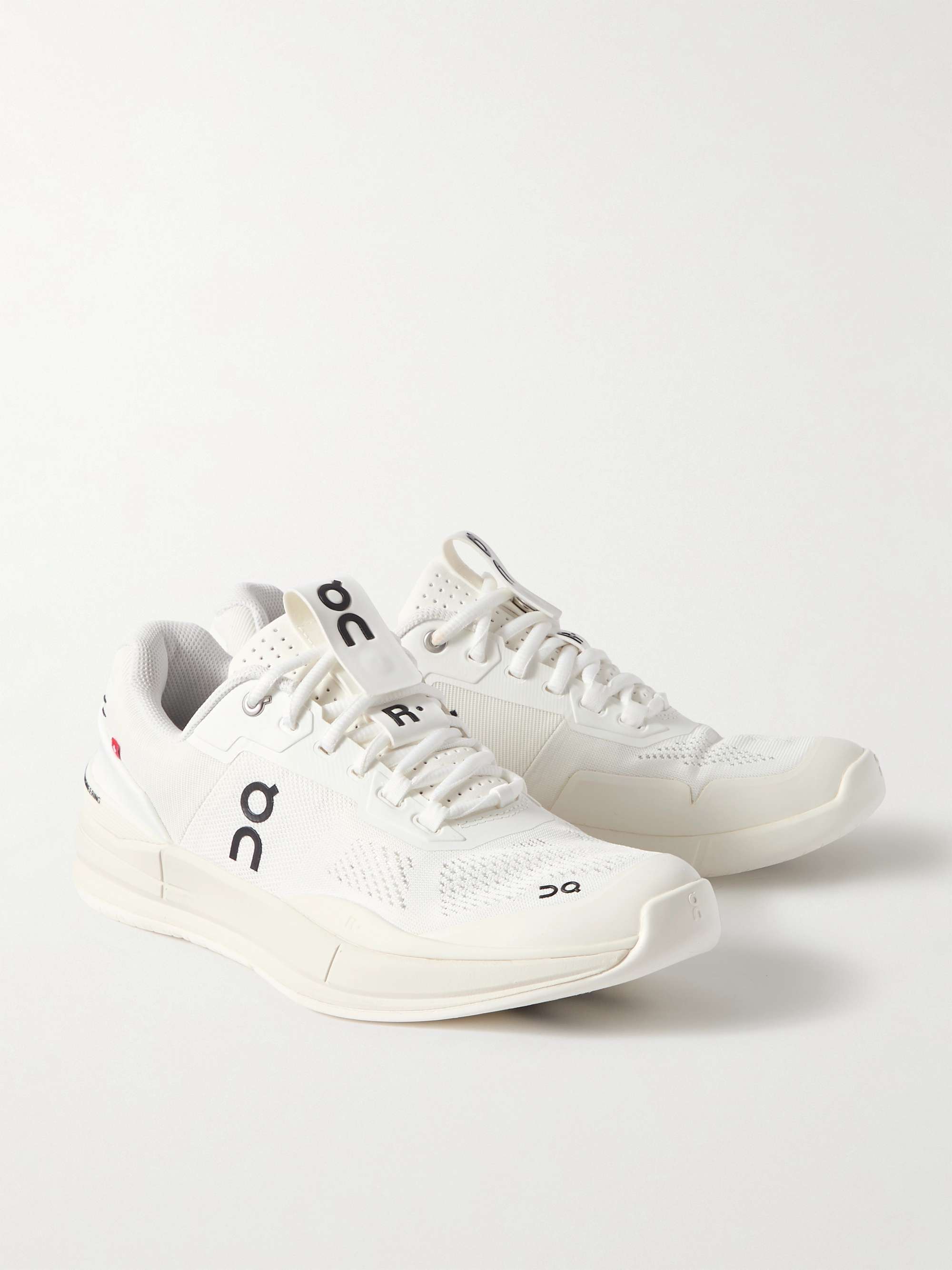 ON + Roger Federer THE ROGER Pro Rubber-Trimmed Mesh Tennis Sneakers ...