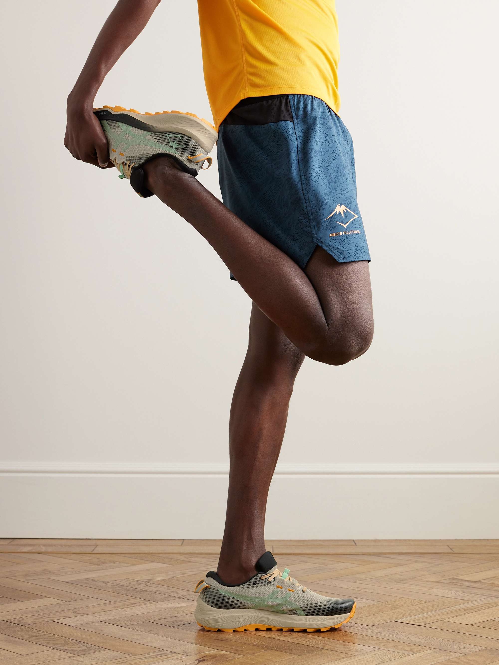 ASICS GEL-TRABUCO™ 12 Rubber-Trimmed Mesh Trail Running Sneakers for ...