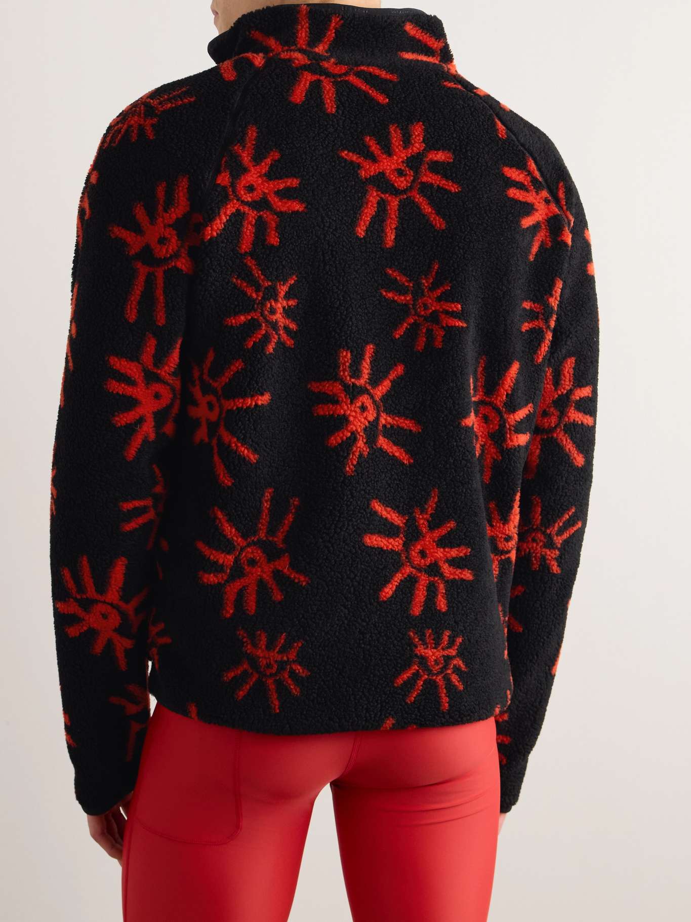 Black Greg Cabin Printed Fleece Jacket | DISTRICT VISION | MR PORTER