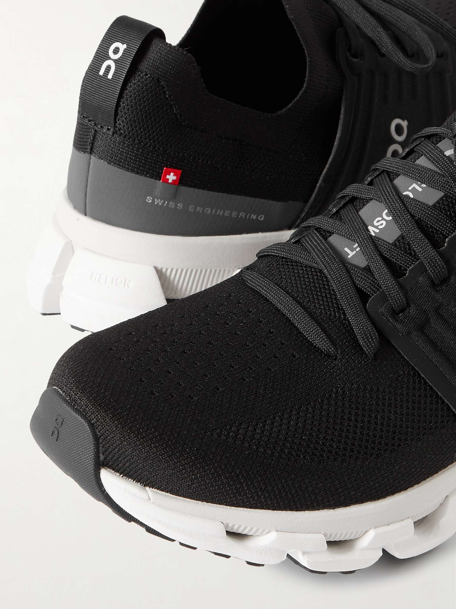 ON Cloudswift 3 Rubber-Trimmed Stretch-Knit Running Sneakers for Men ...