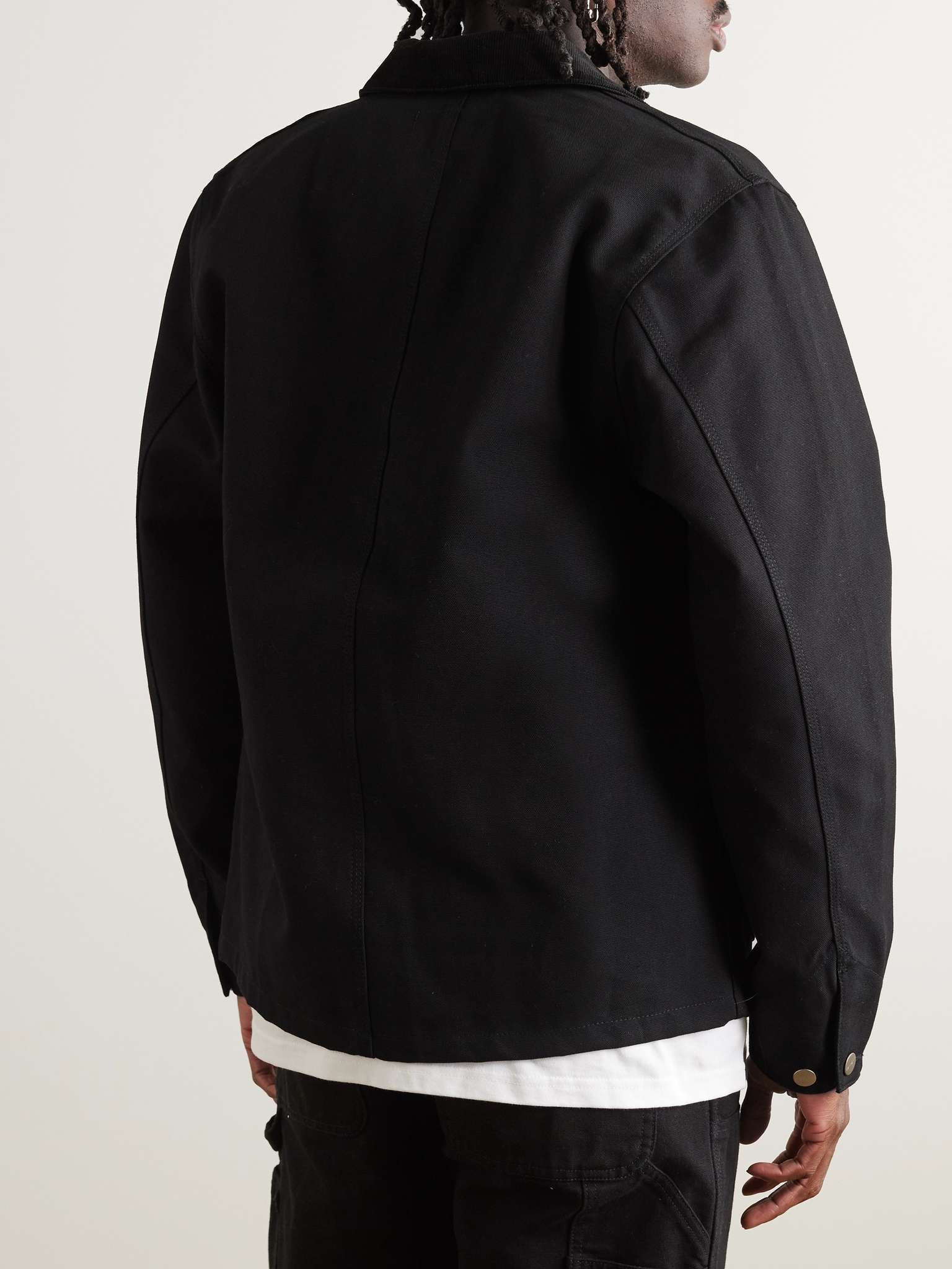 CARHARTT WIP Michigan Corduroy-Trimmed Organic Cotton-Canvas Chore ...
