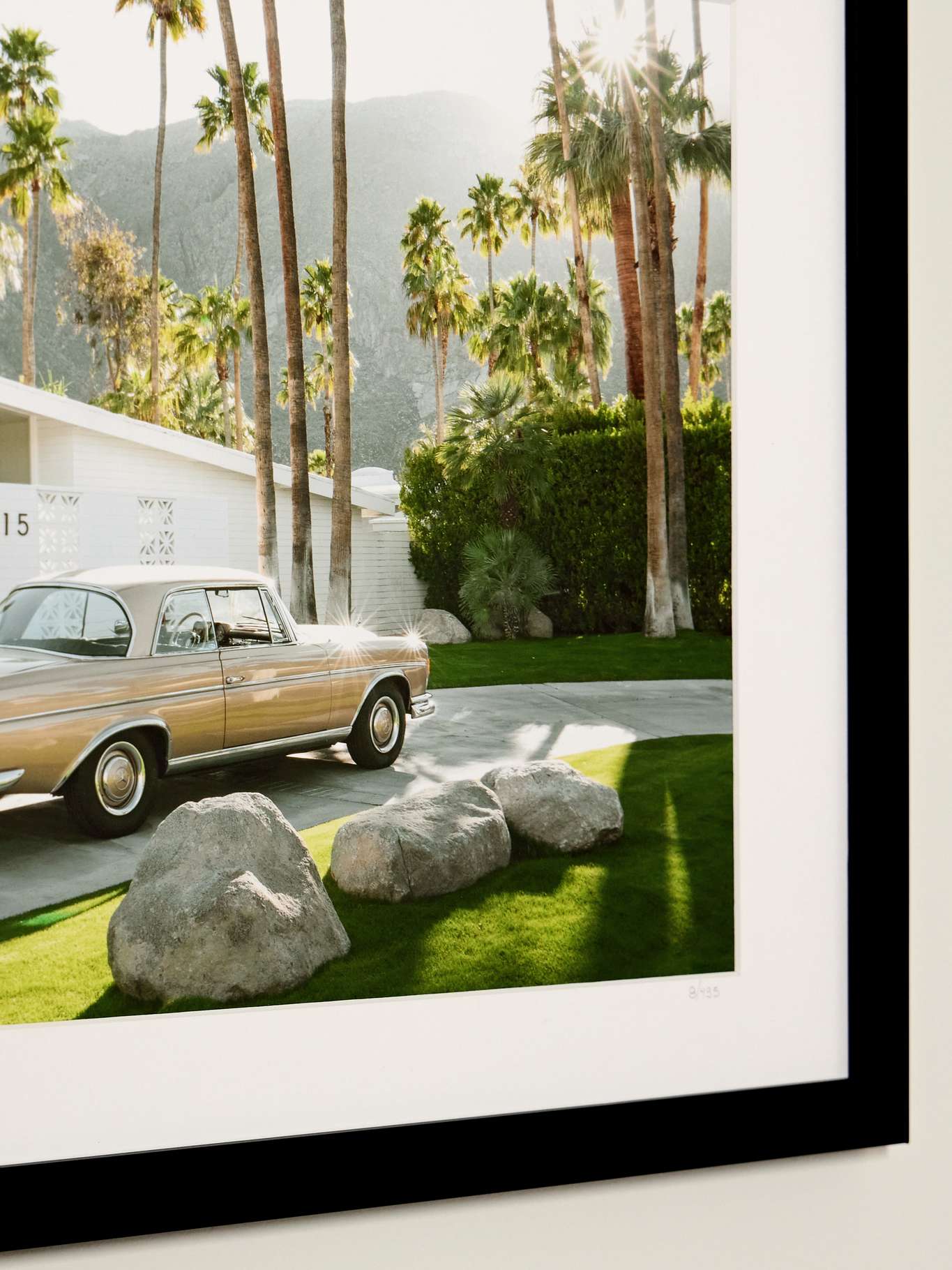 SONIC EDITIONS Framed 2019 Mercedes-Benz in Palm Springs Print, 16" x ...