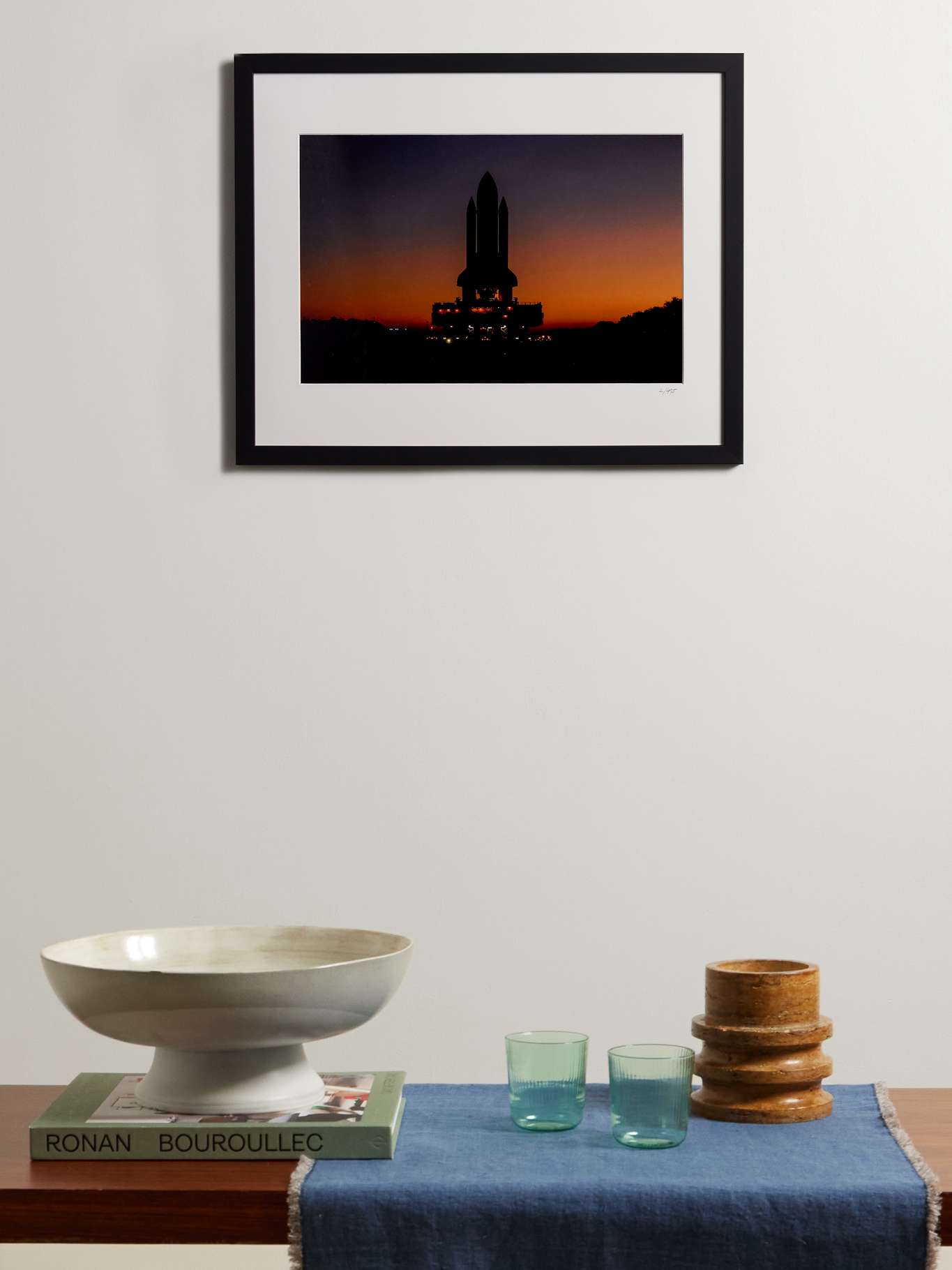 SONIC EDITIONS Framed 1985 Space Shuttle Atlantis Print, 16" x 20" for ...