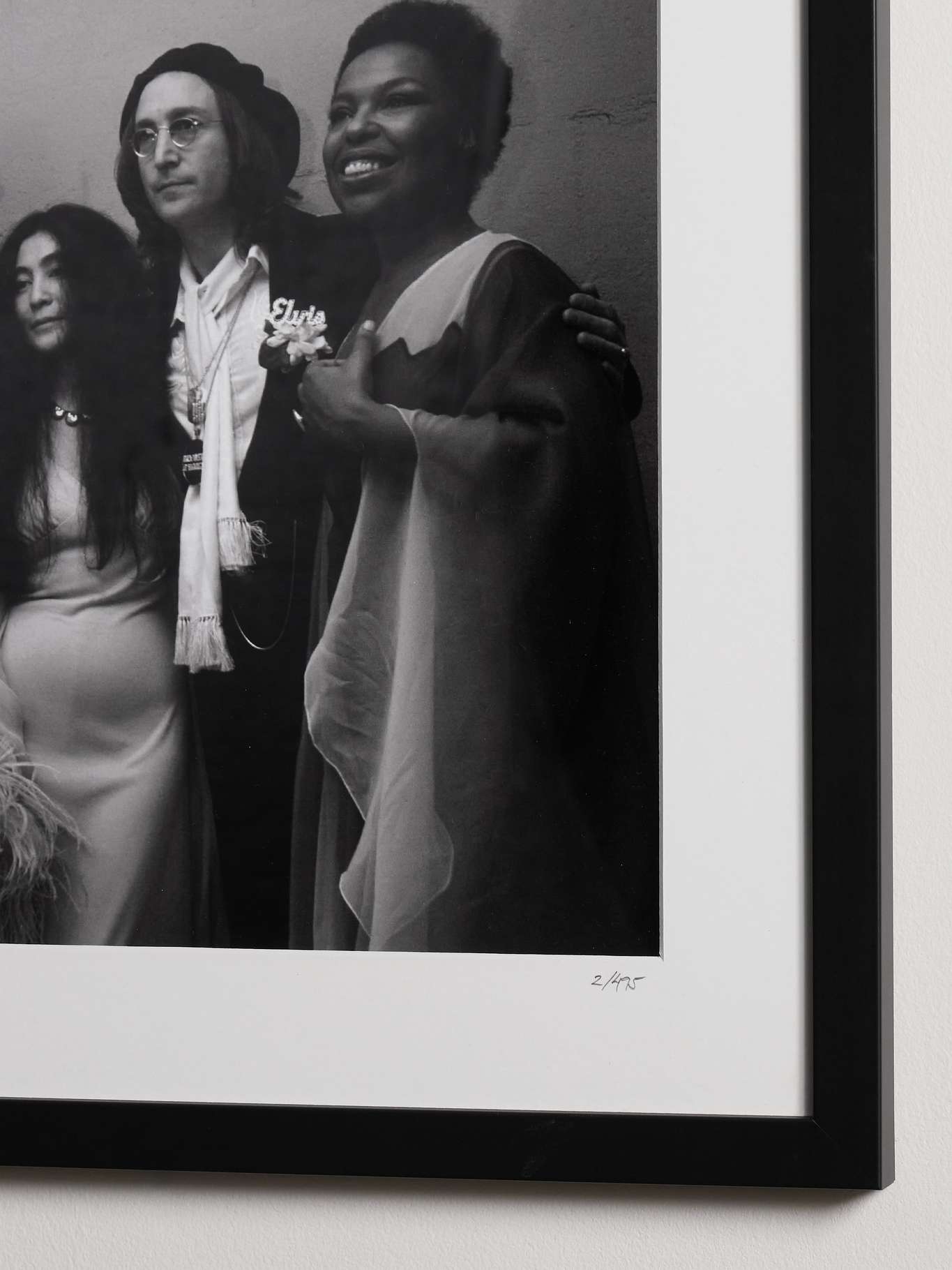 SONIC EDITIONS Framed 1975 Grammys with Lennon and Bowie Print, 16" x ...