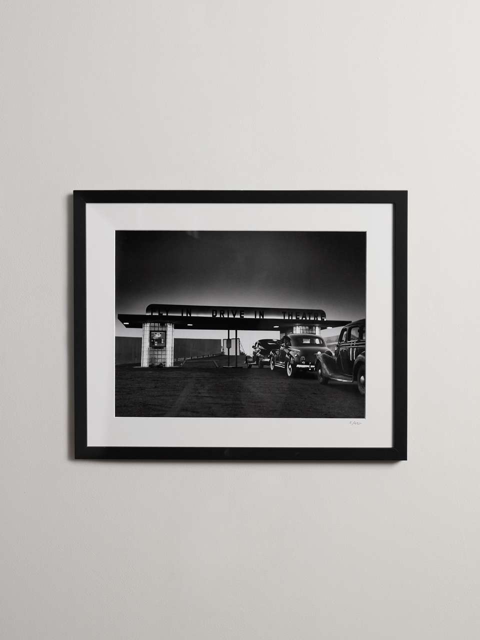 SONIC EDITIONS Framed 1948 Fly In, Drive in Movie Print, 16" x 20" for ...