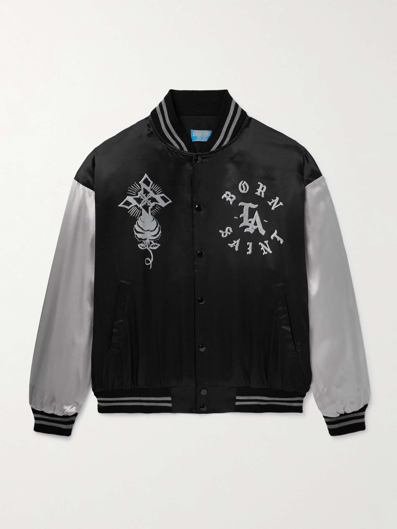 SAINT MXXXXXX + Born X Raised Printed Satin-Twill Bomber Jacket for Men ...