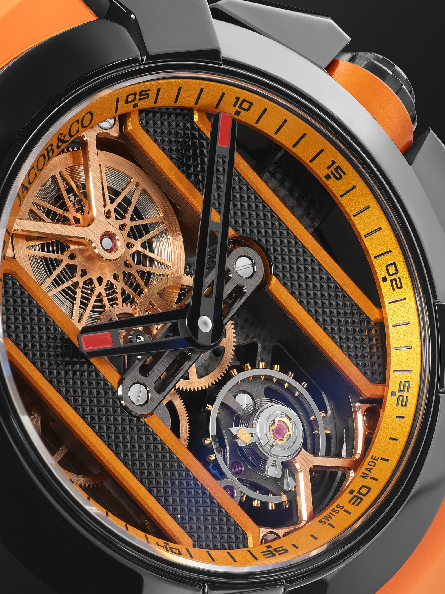 JACOB & CO. Epic X Limited Edition Hand-Wound Skeleton Chronograph 44mm ...