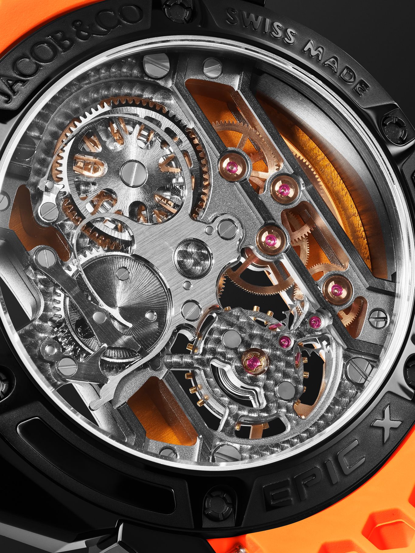 JACOB & CO. Epic X Limited Edition Hand-Wound Skeleton Chronograph 44mm ...