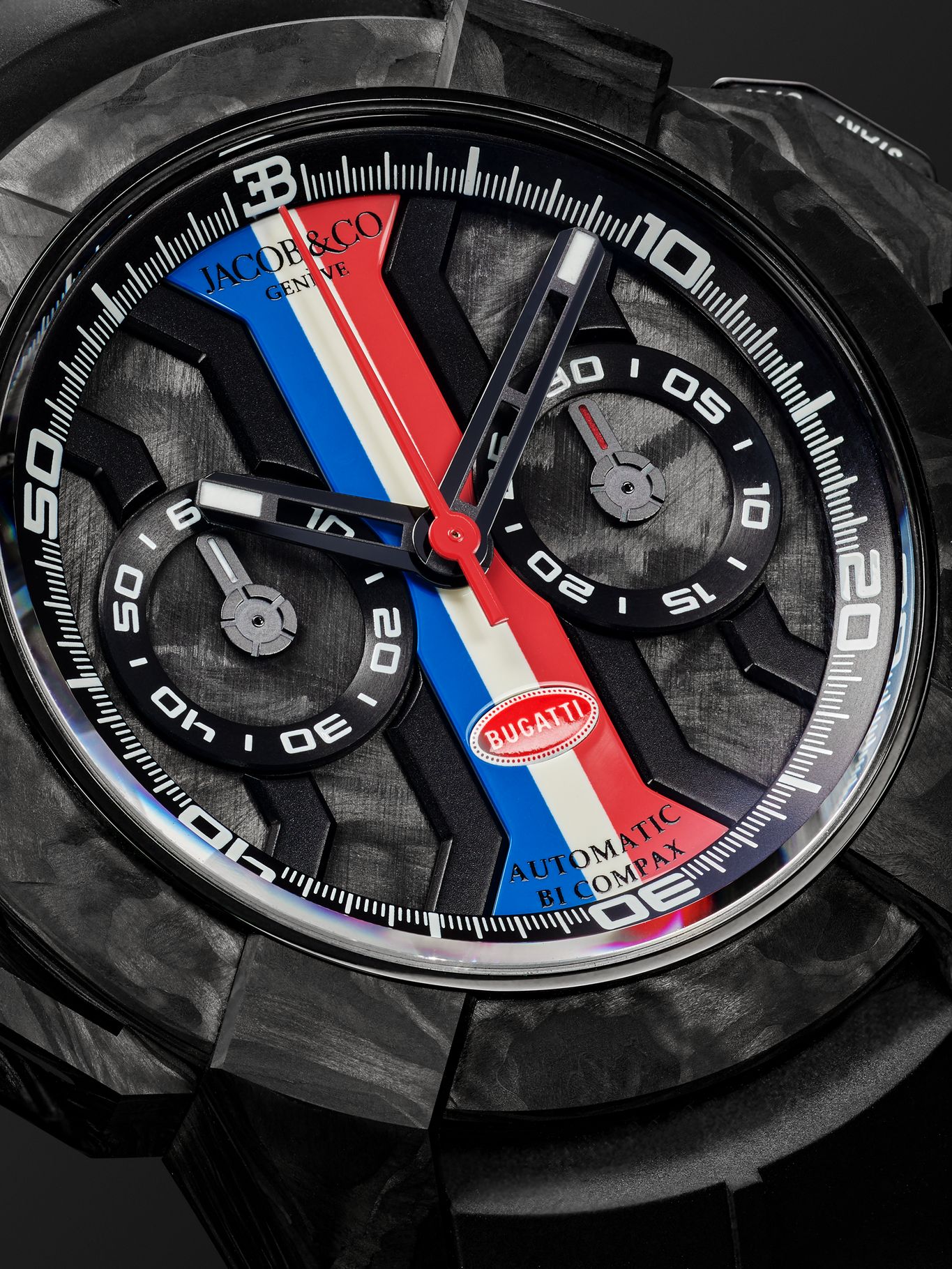 JACOB & CO. + Bugatti Epic X Limited Edition Automatic Chronograph 47mm ...