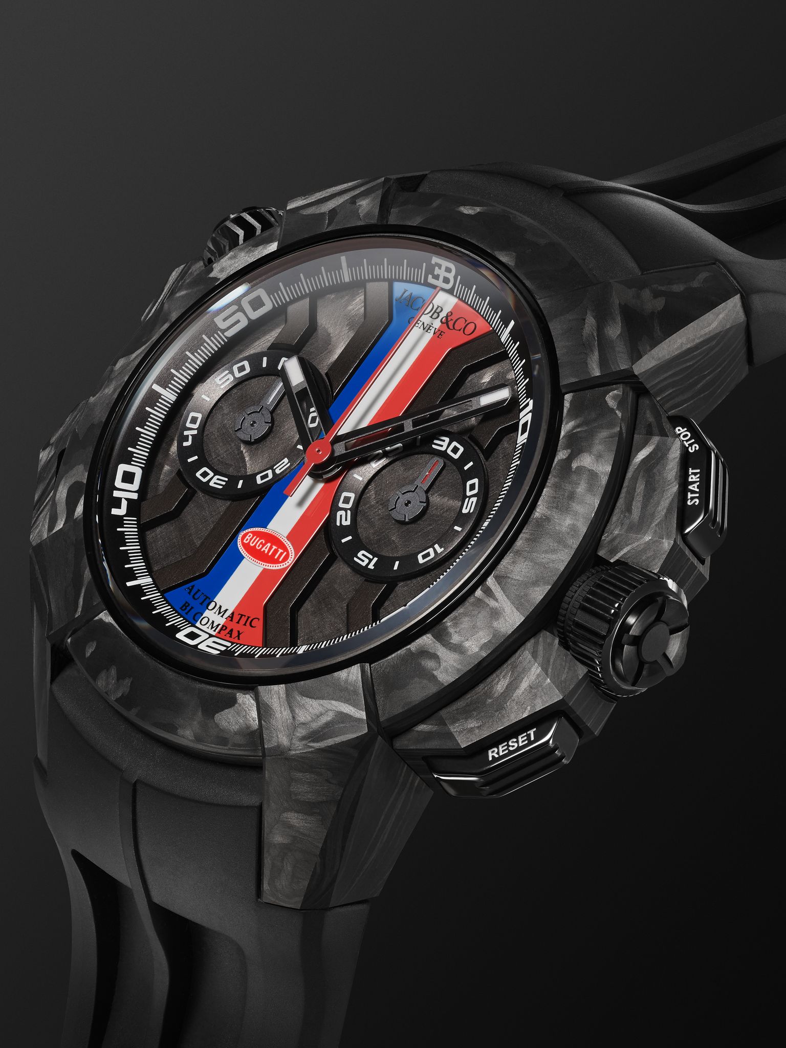 JACOB & CO. + Bugatti Epic X Limited Edition Automatic Chronograph 47mm ...