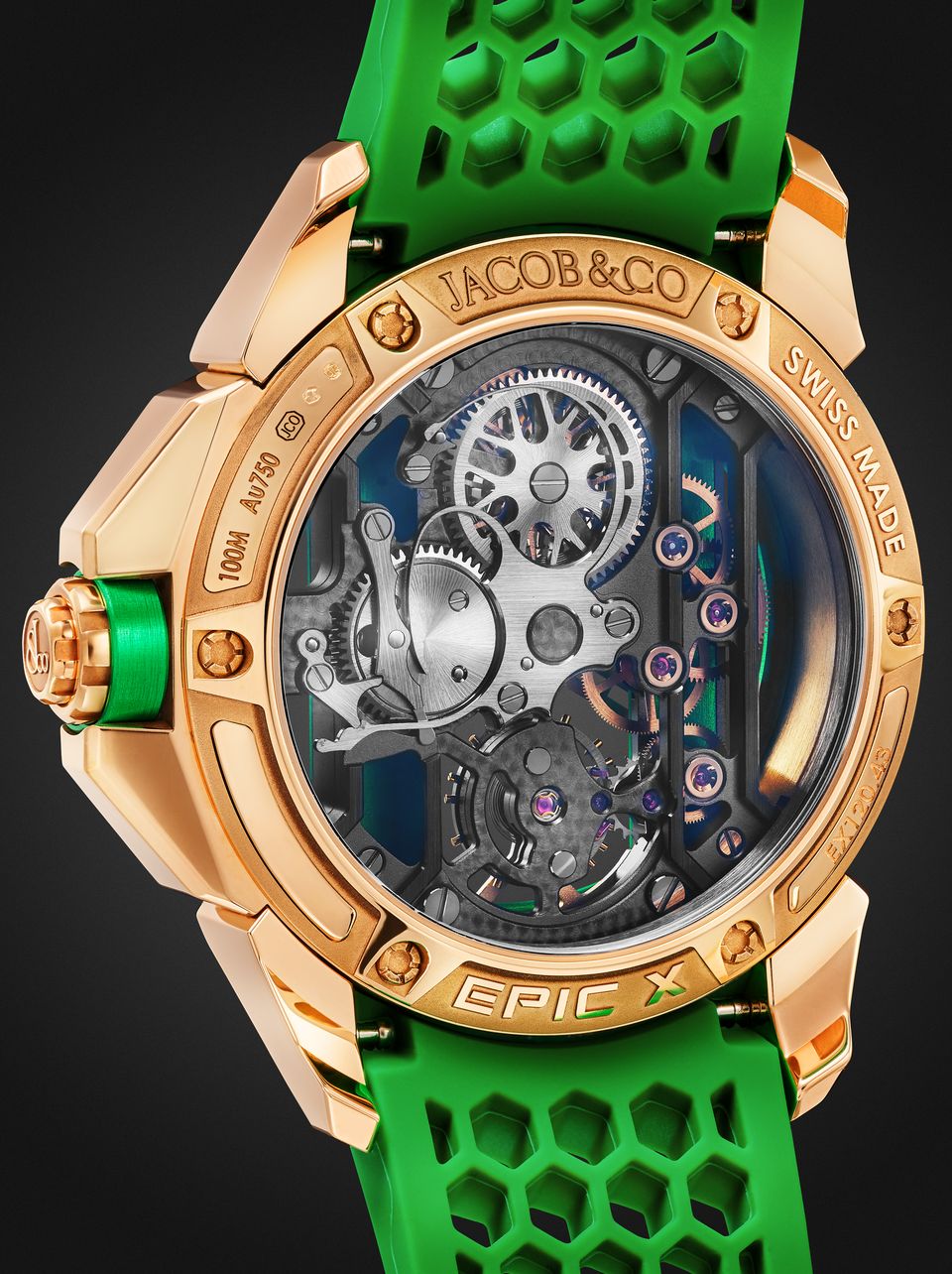 JACOB & CO. Epic X Limited Edition Hand-Wound Skeleton Chronograph 44mm ...