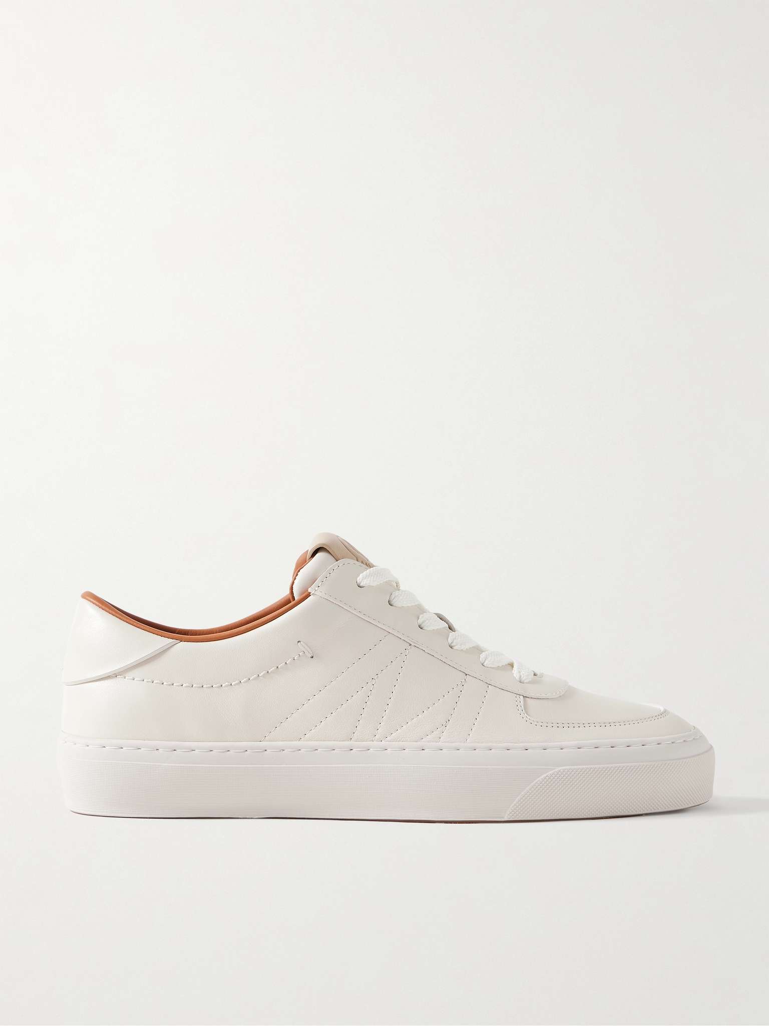 MONCLER Monaco Leather Sneakers for Men | MR PORTER