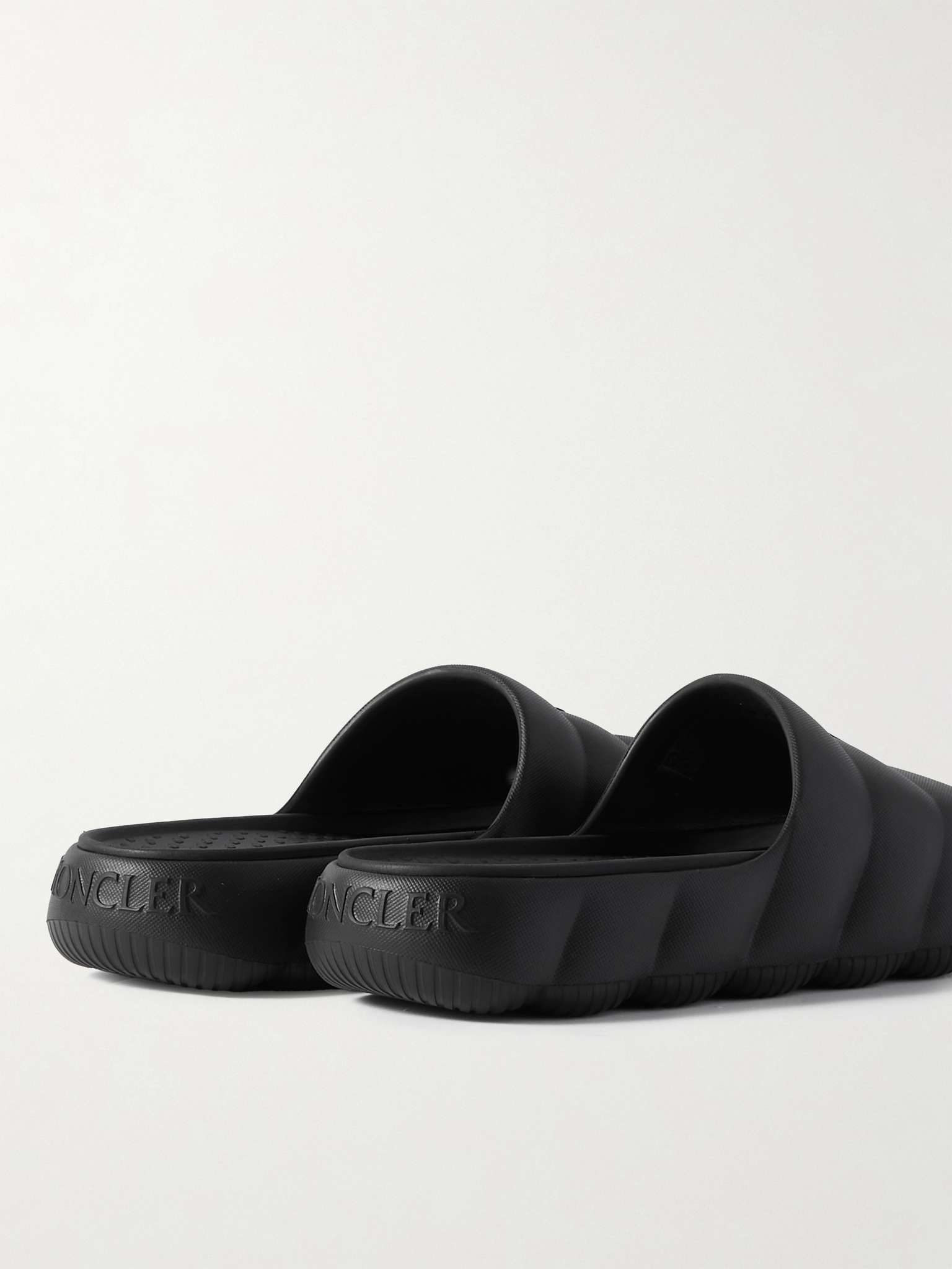 MONCLER Lilo Logo-Embossed Rubber Slides for Men | MR PORTER