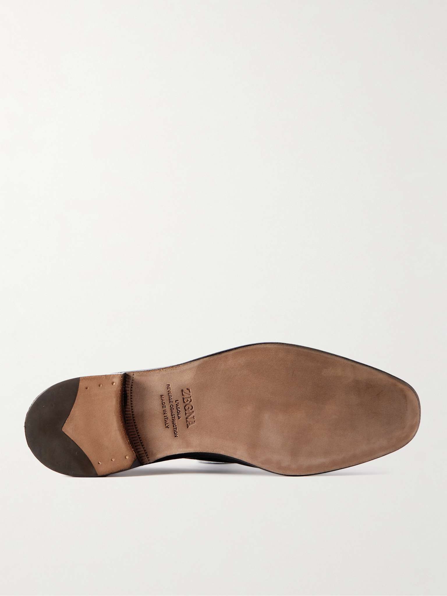 ZEGNA L'Asola SECONDSKIN Full-Grain Leather Penny Loafers for Men | MR ...