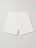 White Boston Straight-Leg Cotton-Blend Terry Shorts | BODE | MR PORTER