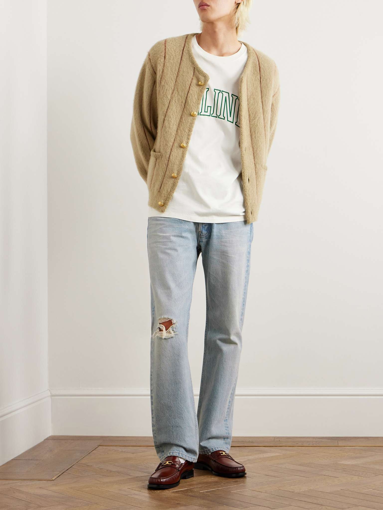 CELINE Wesley Straight-Leg Distressed Jeans for Men | MR PORTER